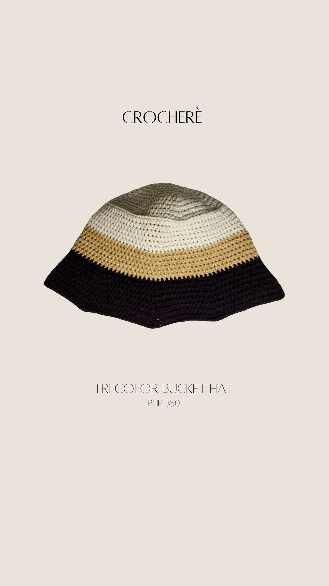 Crochet Tri Color Bucket Hat | Lazada PH