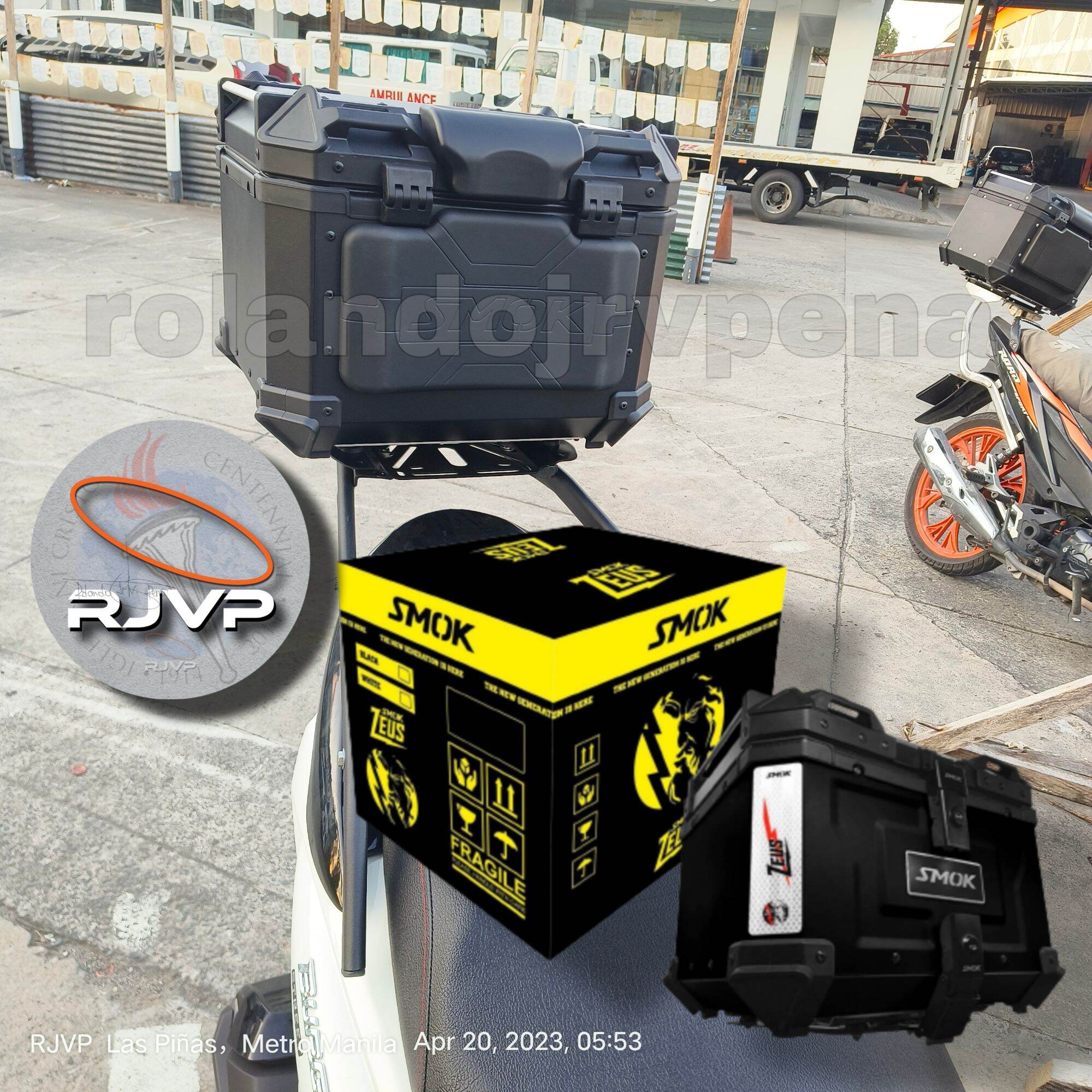 Smok Aluminum Top Box 45 Liters with Backrest | Lazada PH