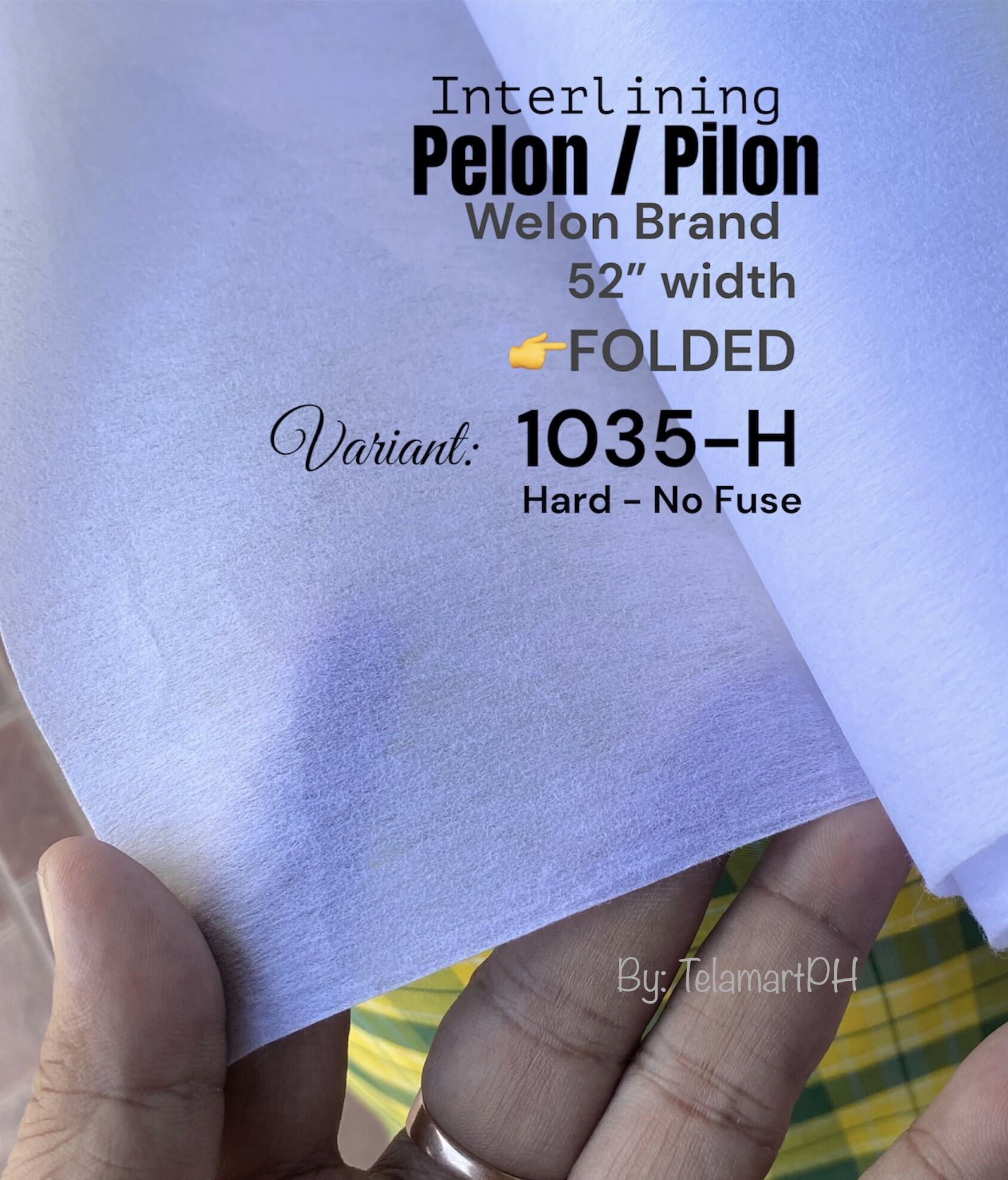 [Yard/s] Pelon Interlining Sewing 1025H / 1025SF / 1035H / 1050H / Fuse ...