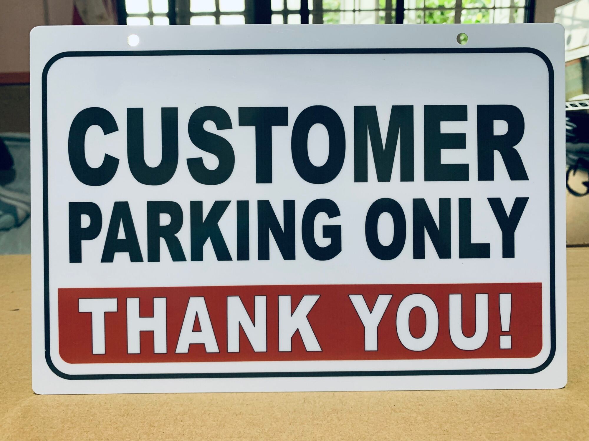 CUSTOMER PARKING ONLY PVC WALL SIGNAGE 7.8x11 inches | Lazada PH