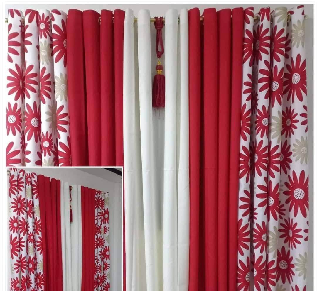 ELEGANT CURTAINS 6FT 7FT 8FT FABRIC NOT FADED AND THICK TASSEL FREE ...