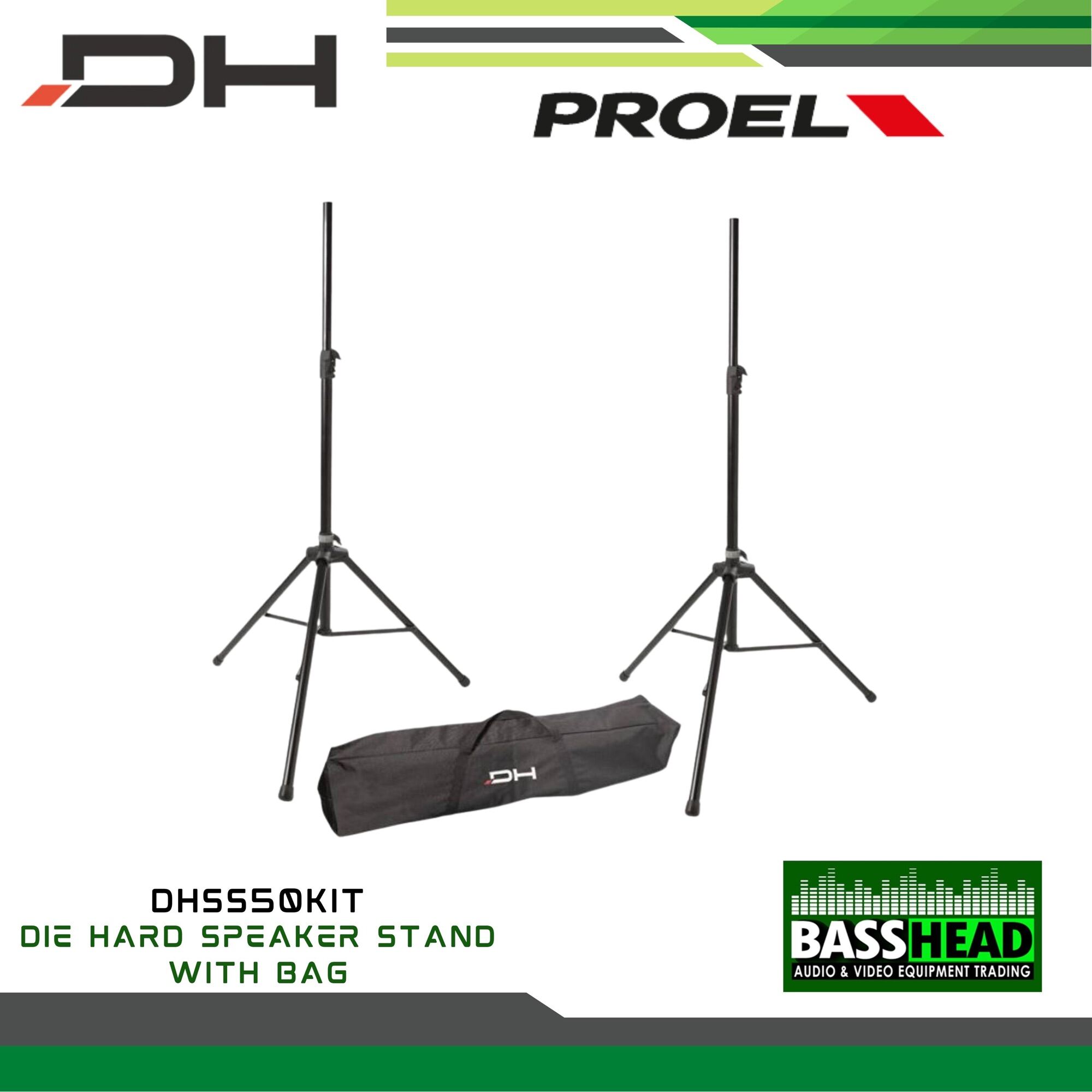 PROEL DIE HARD DHSS50KIT Professional Heavy Duty Dual Speaker Stand ...