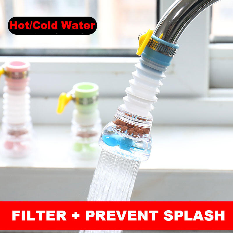 Water Splash-proof Saver 360 Faucet Rotating Drainer Faucet Filter ...