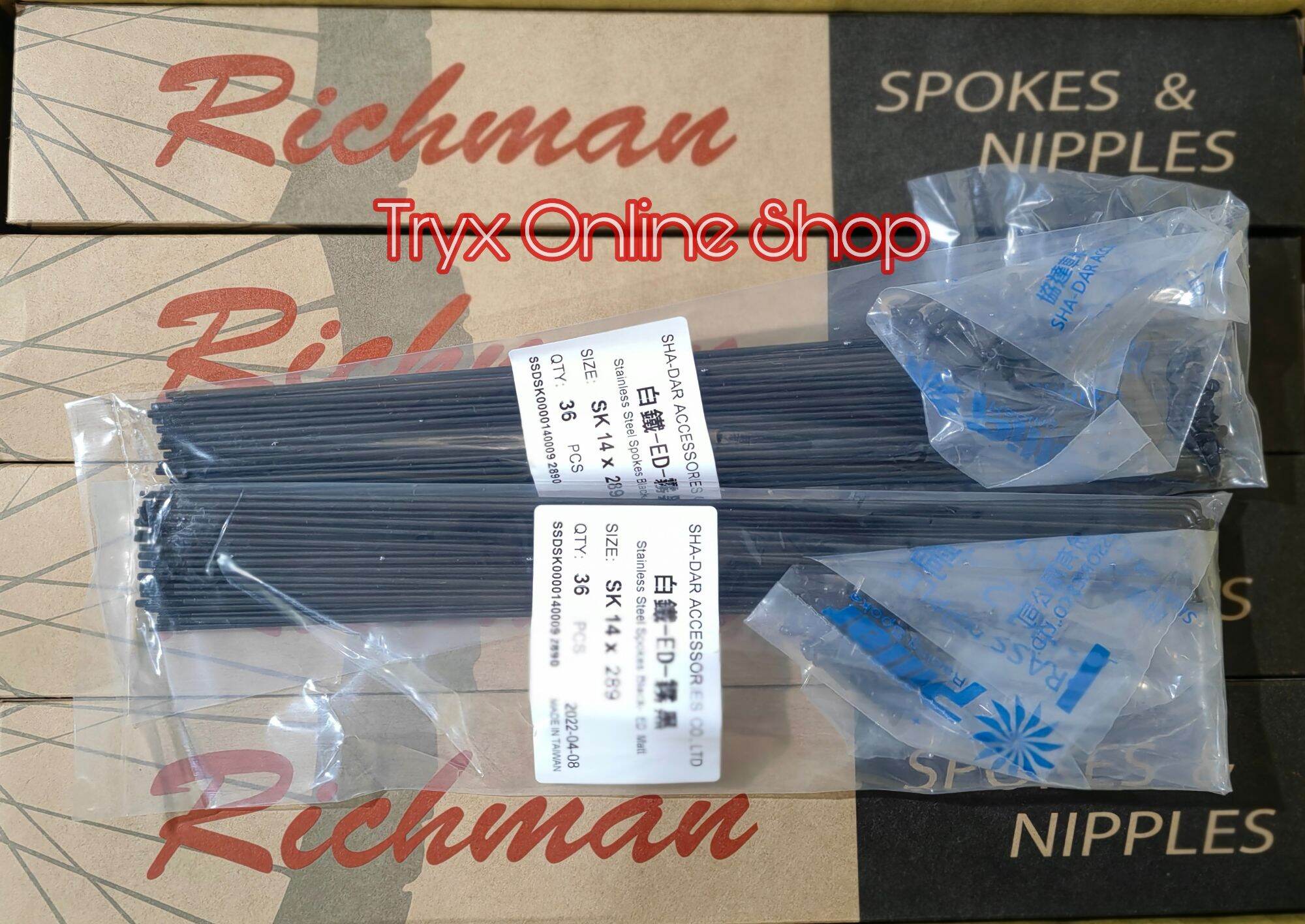 Richman Spokes with nipples 29er 289mm | Lazada PH