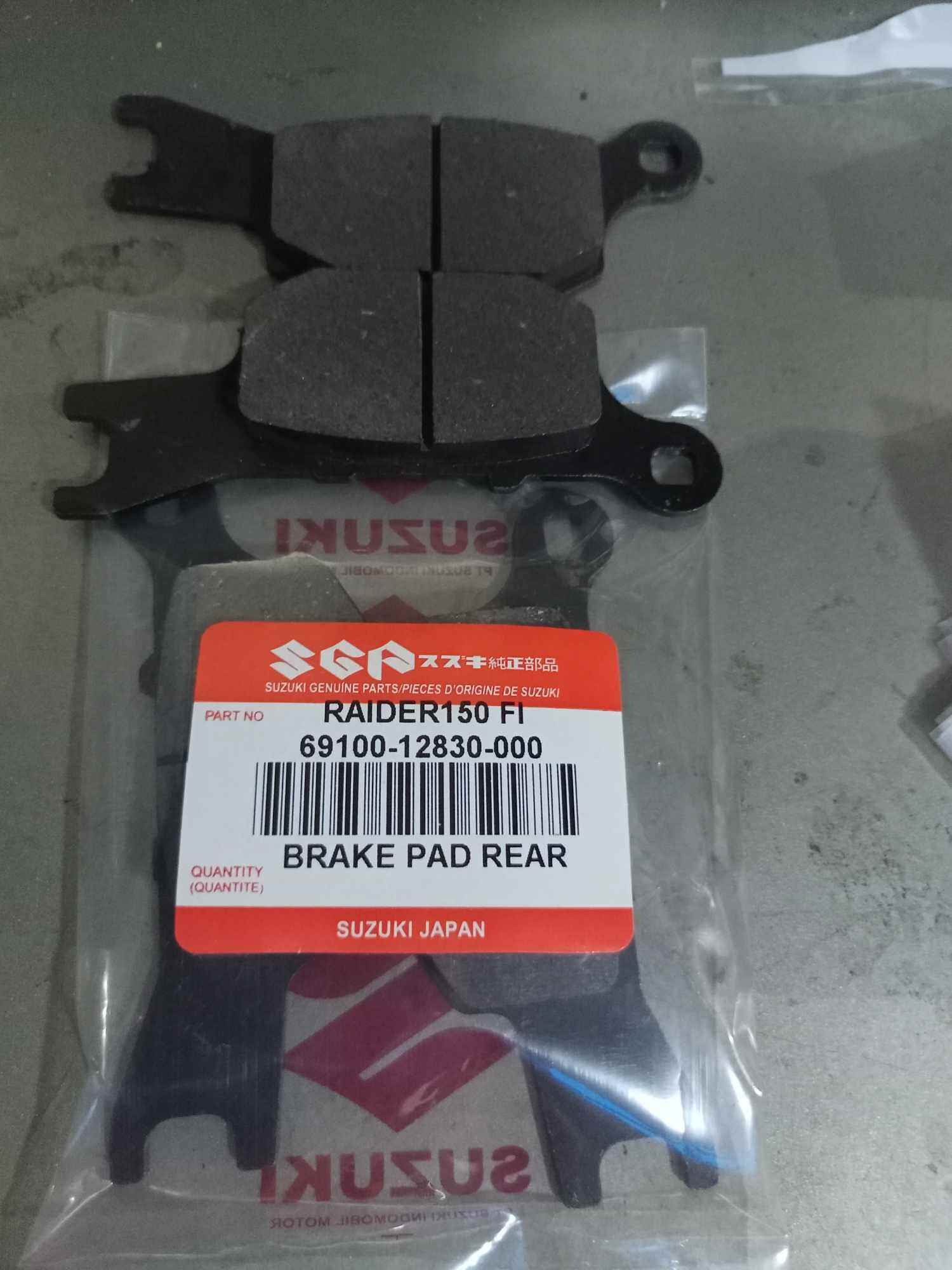 Suzuki genuine brake pad for ( Raider 150 Fi ) rear | Lazada PH