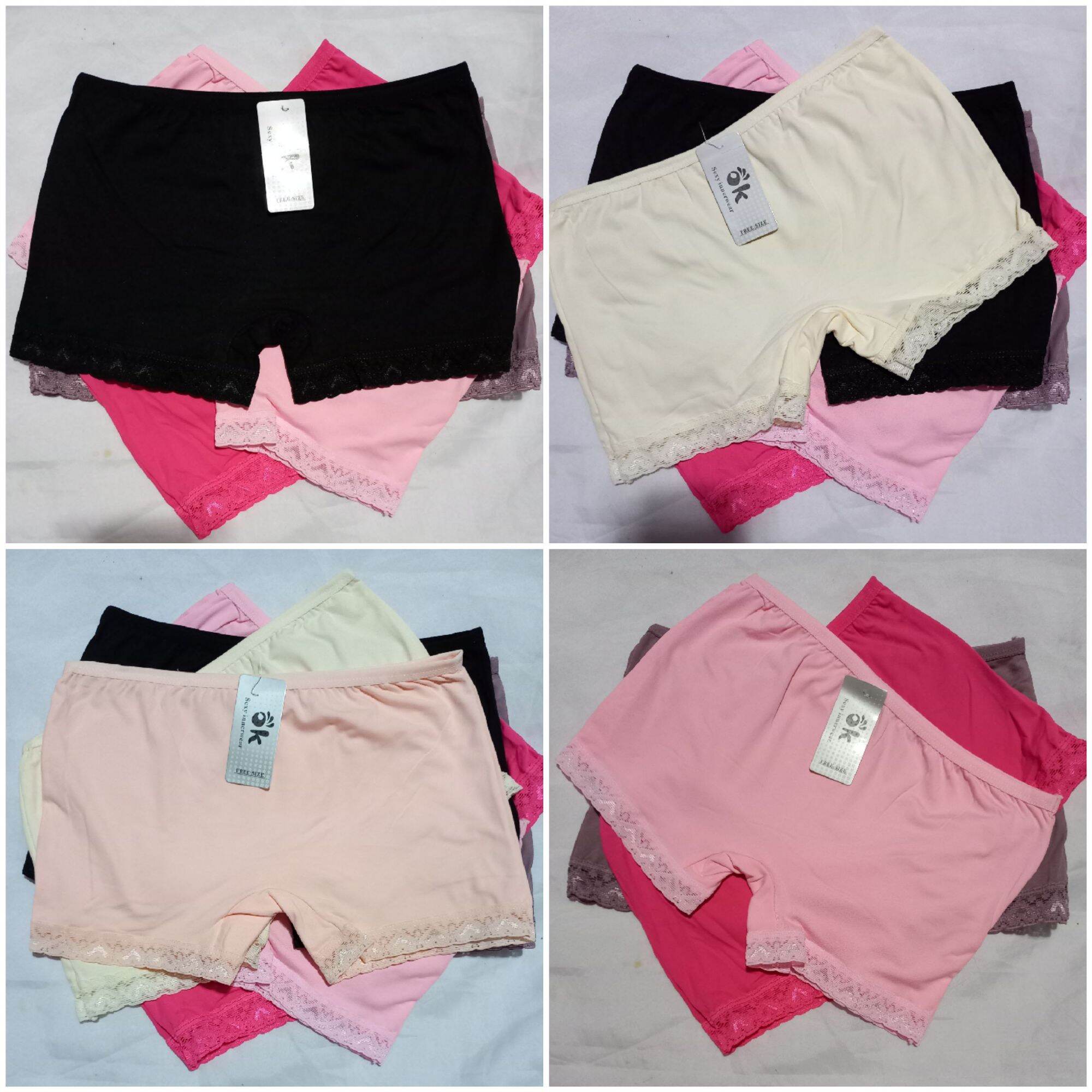 6 PCS PLAIN CYCLING BOY LEG FOR GIRL KIDS/RANDOM COLORS/FIT 8 TO 12 ...