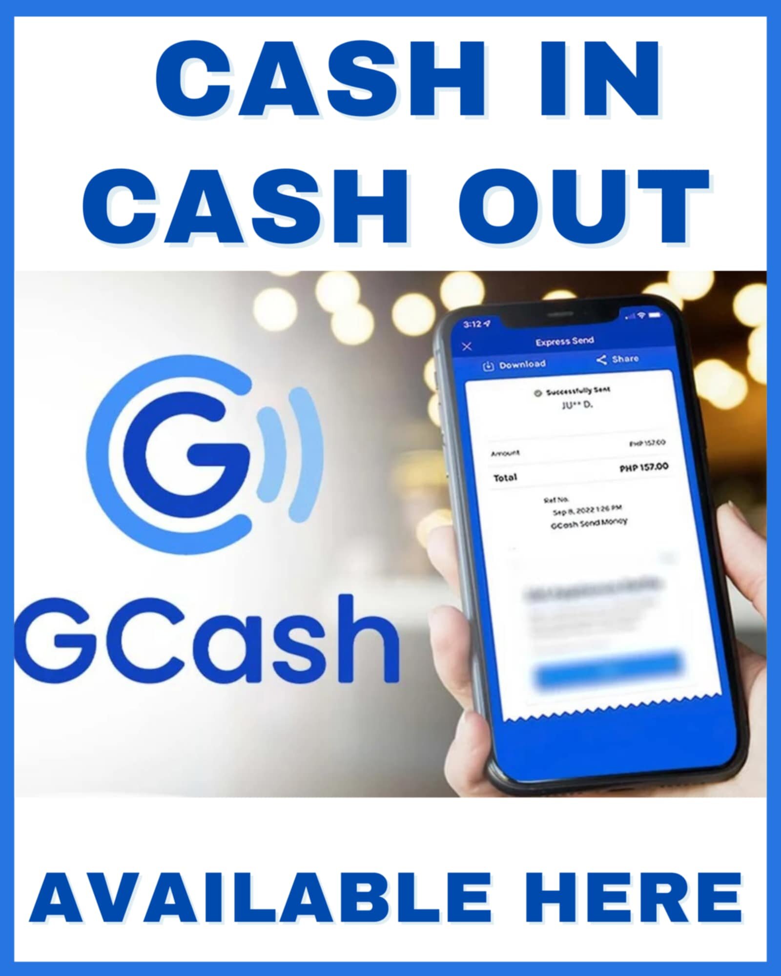 Gcash Available Here Signage A4 Size Laminated | Lazada PH