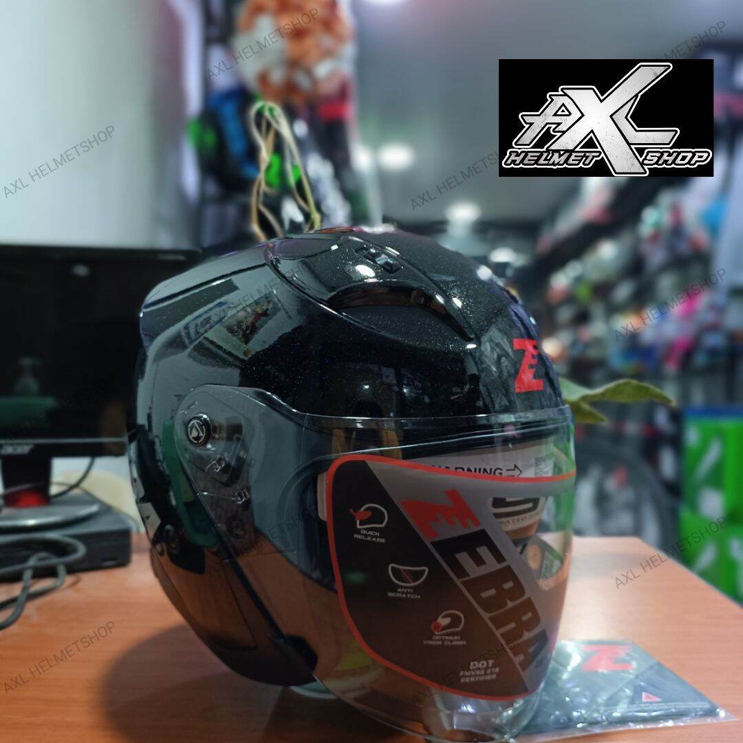 ZEBRA 902 Halfface Dual Visor Helmet w/ Dark lens | Lazada PH