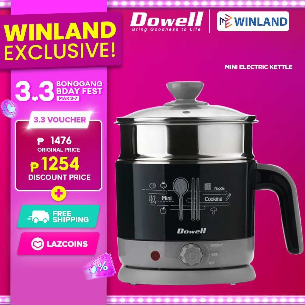 Dowell by Winland 1.2L Mini-Chef Electric Kettle | Multi-Cooker ...