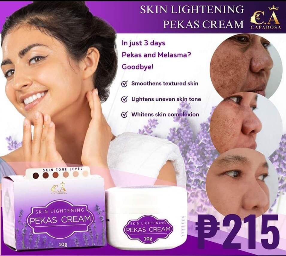 CAPADOSA PEKAS ERASER CREAM (PEKAS MELASMA and FRECKELS REMOVER ...