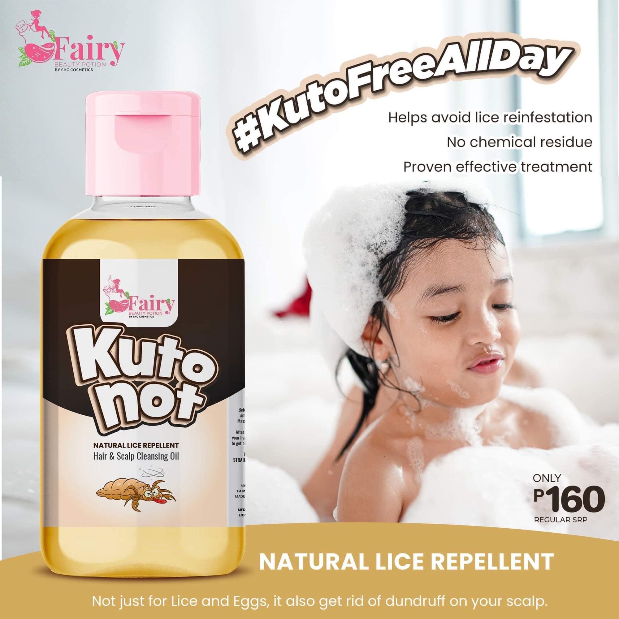Fairy Beauty Potion KUTO NOT Head Lice Repellent | Lazada PH