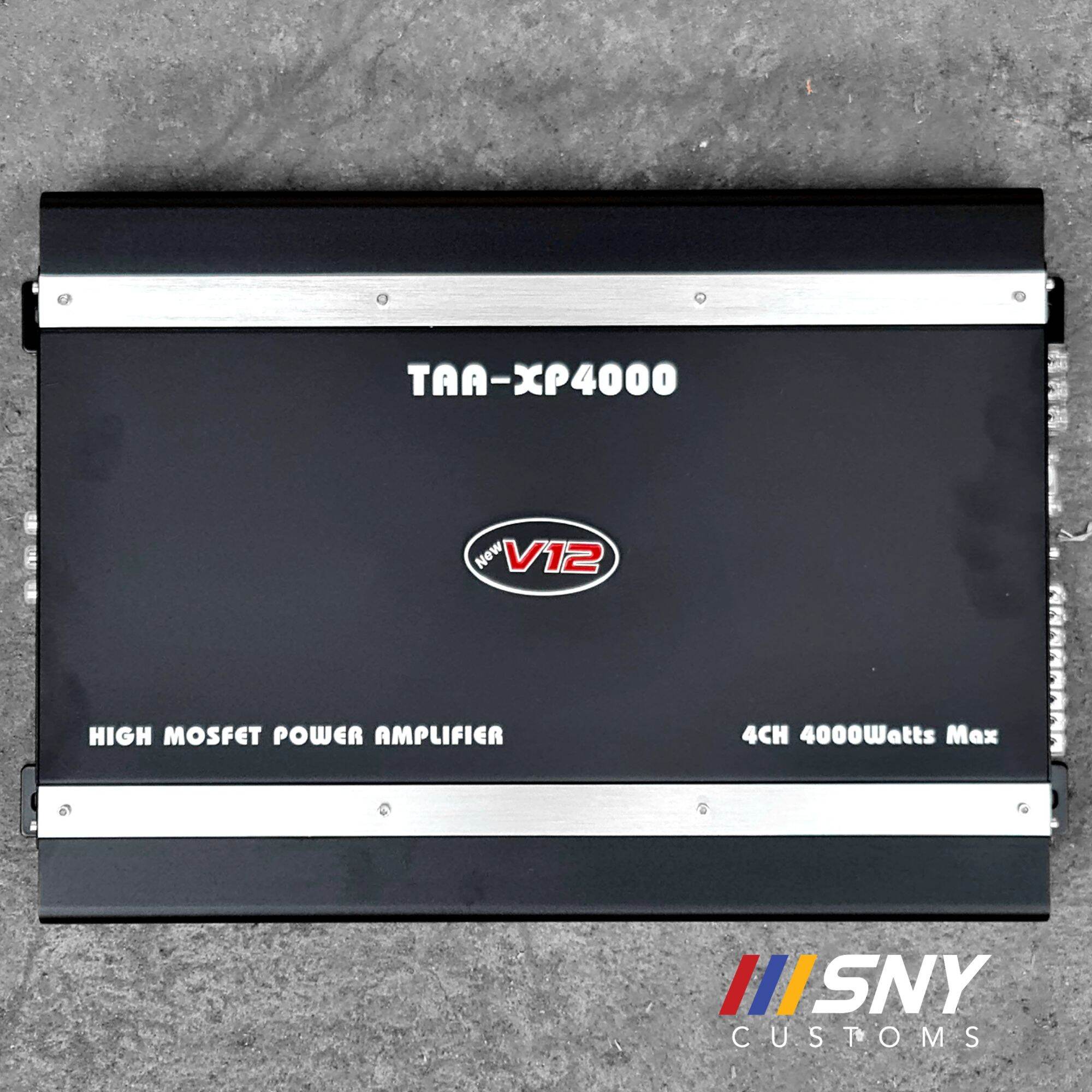 V12 AMPLIFIER 4CH High Power Amplifier 3 way setup possible with ...