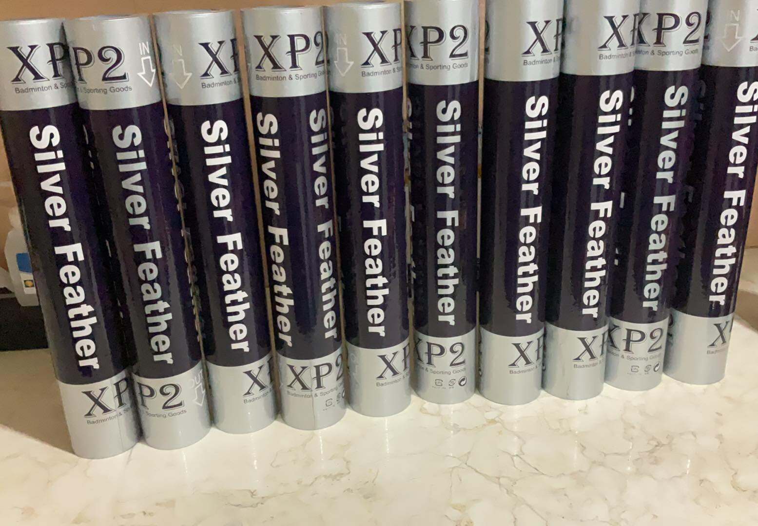 XP2 SILVER FEATHER Goose Feather Badminton Shuttlecock | Lazada PH