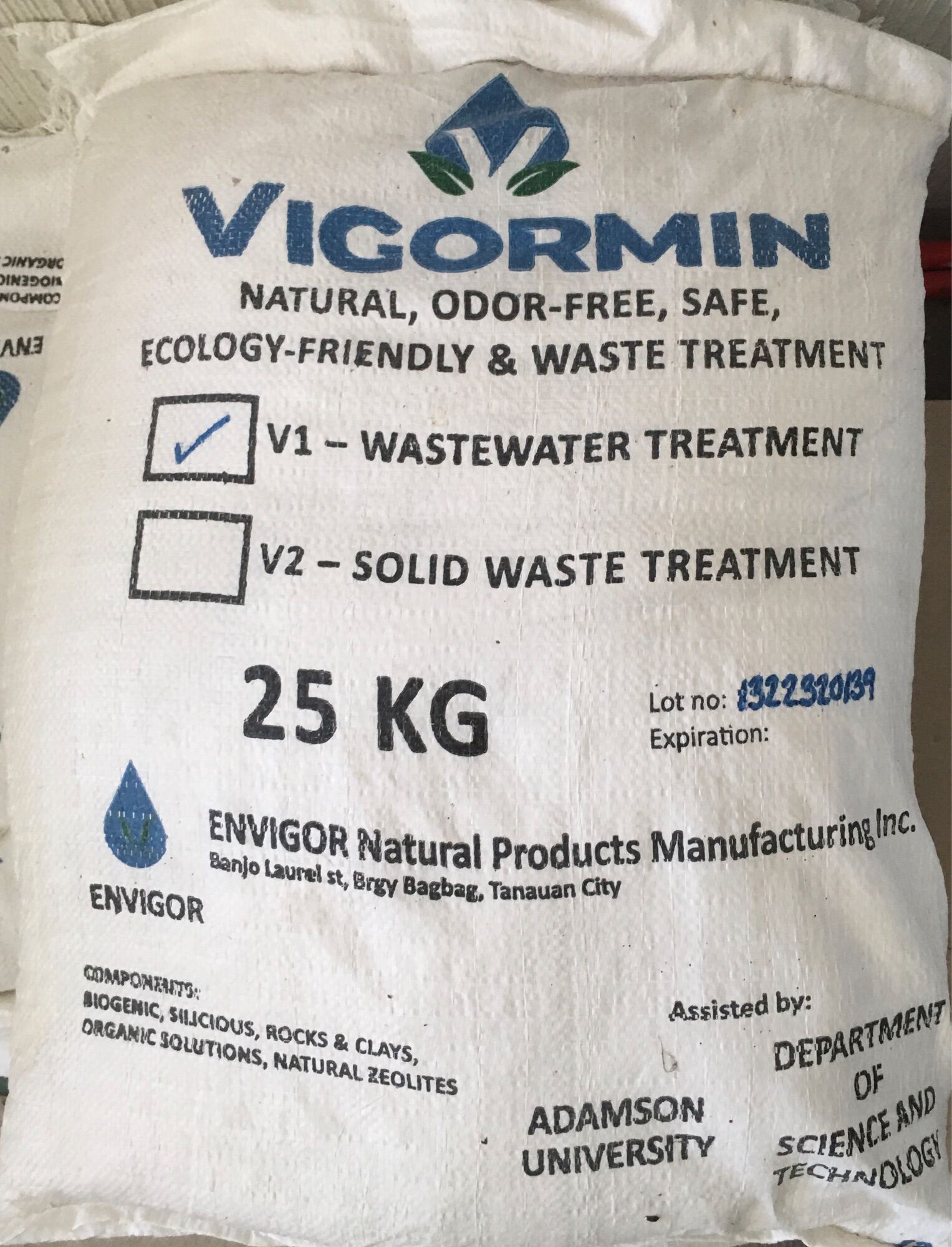 Vigormin 732(V1) 25 kilo for STP/WWTP | Lazada PH