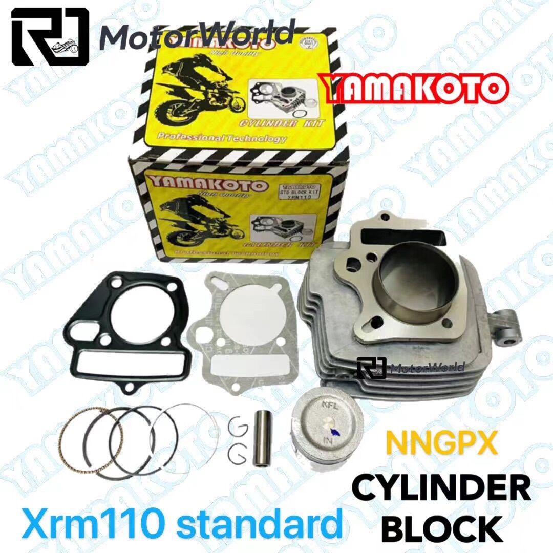 Cylinder block Yamakoto brand for XRM110 STD 50mm 53mm 54mm | Lazada PH