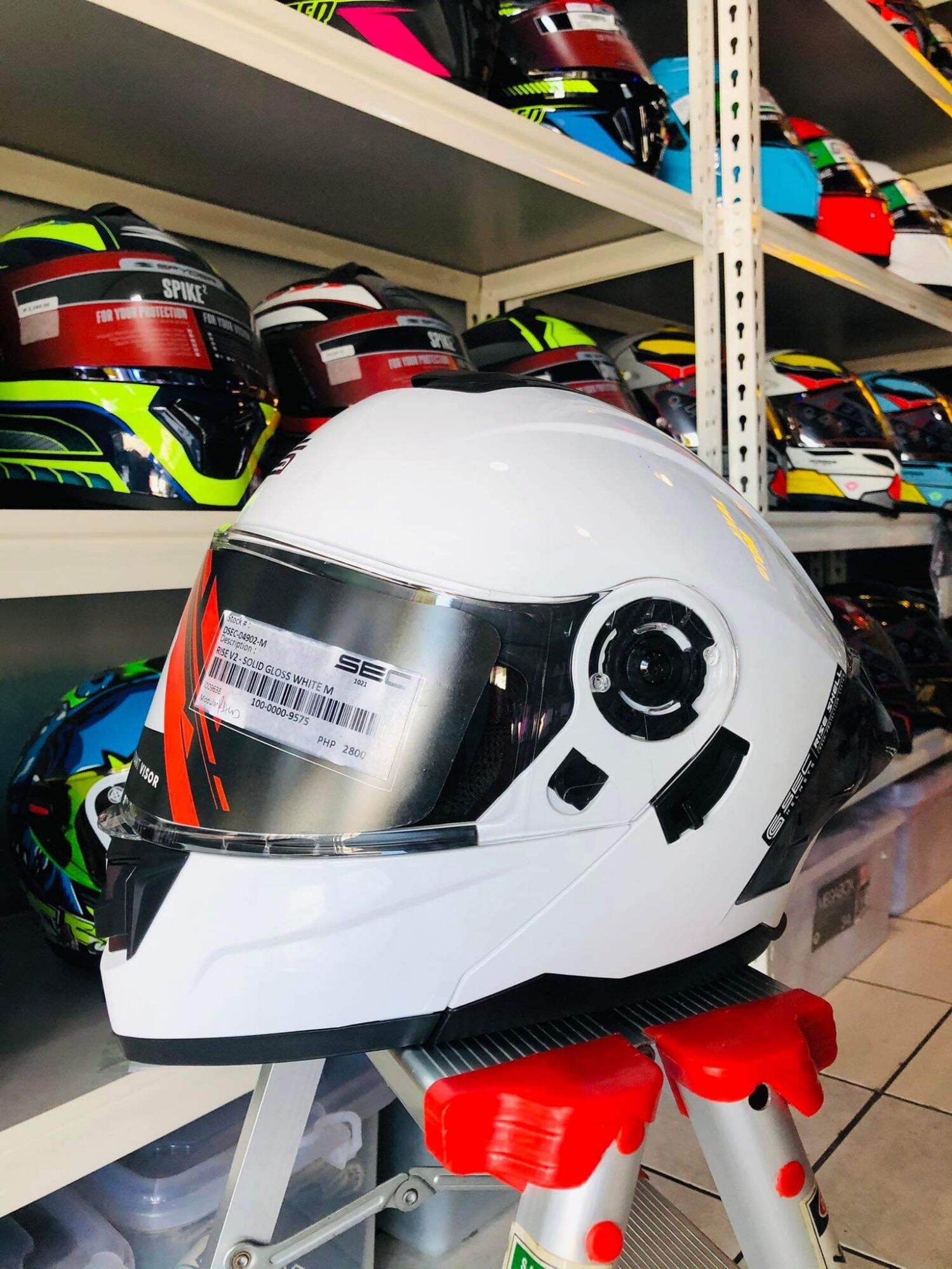 SEC Rise V2 Modular and Dual Visor Helmet (Plain) (PLEASE MESSAGE US ...