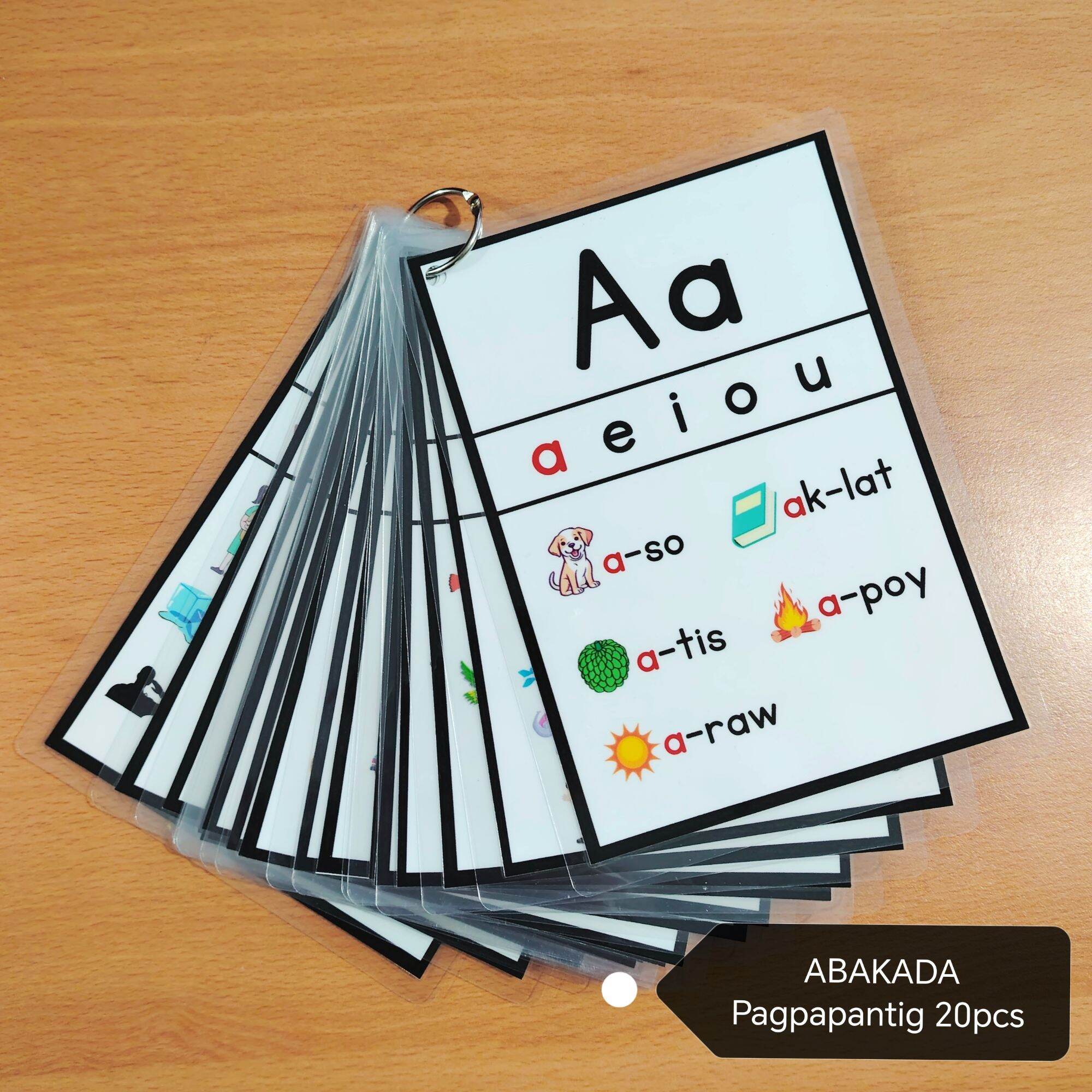 ABAKADA Pagpapantig Flashcards: Pagbasa sa Filipino with Sample ...