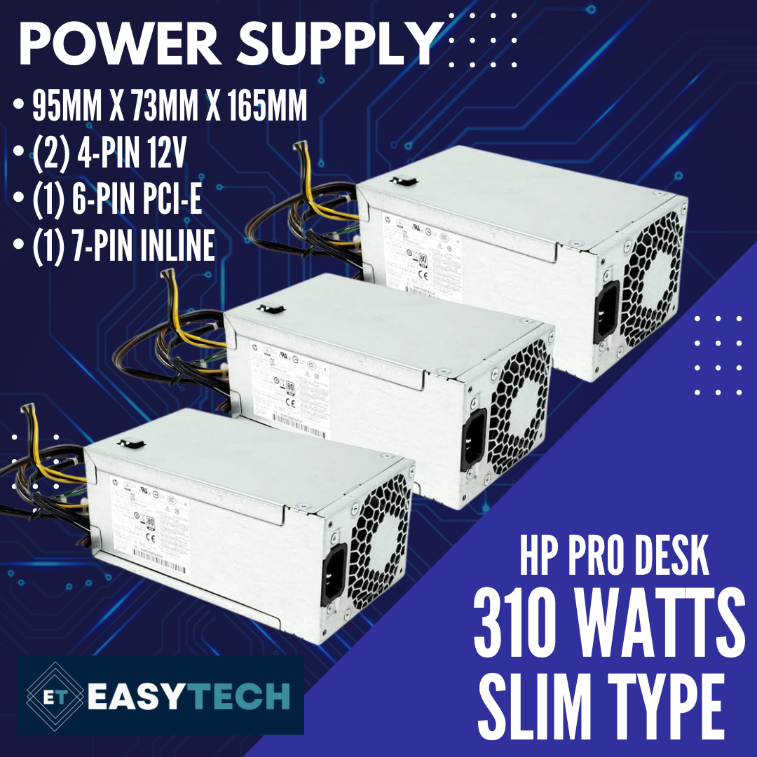 EASYTECH | HP PRODESK 400 G1 SFF 722536-001 PCC124 SWITCHING POWER ...
