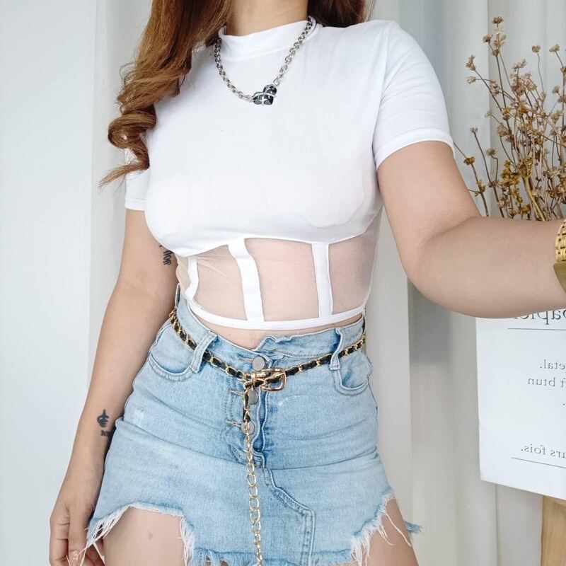 Mxn Mesh Insert Top Lazada Ph