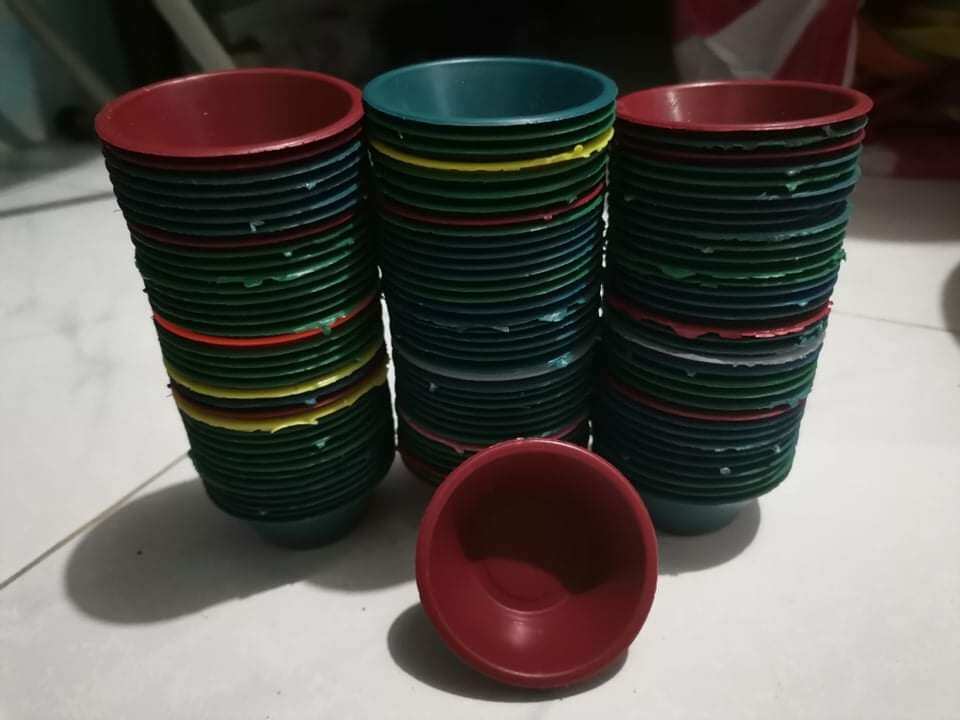 Plastic puto Cup 1kg Assorted Color Medium Size | Lazada PH