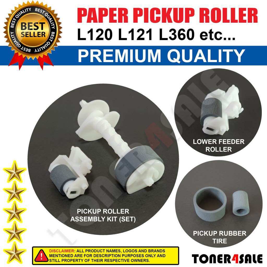 Paper Pickup Roller Set for Epson L110 L120 L121 L130 L210 L220 L211 ...