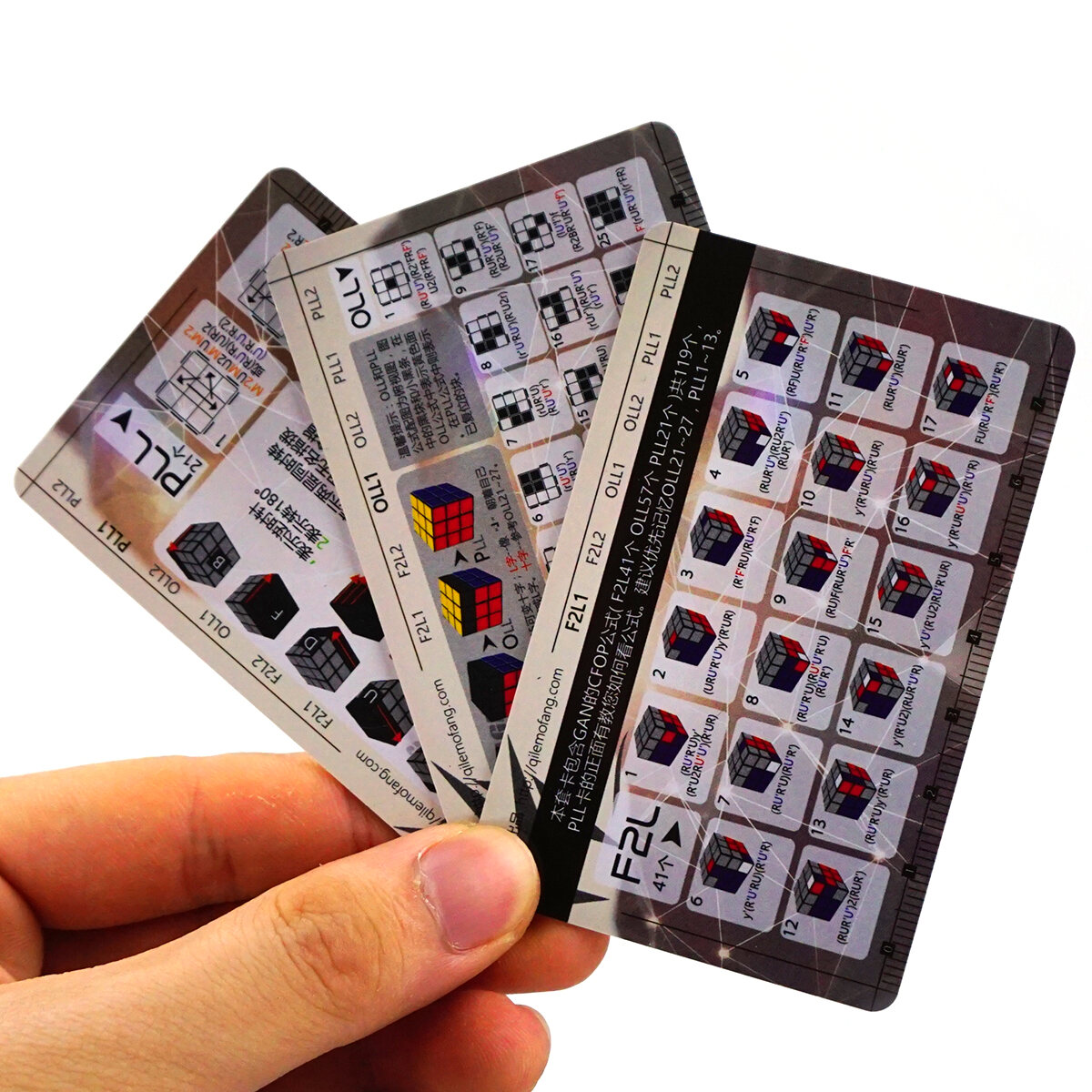 Rubik's Cube CFOP Classy Formula Card CFOP Formula Card Third-Order ...