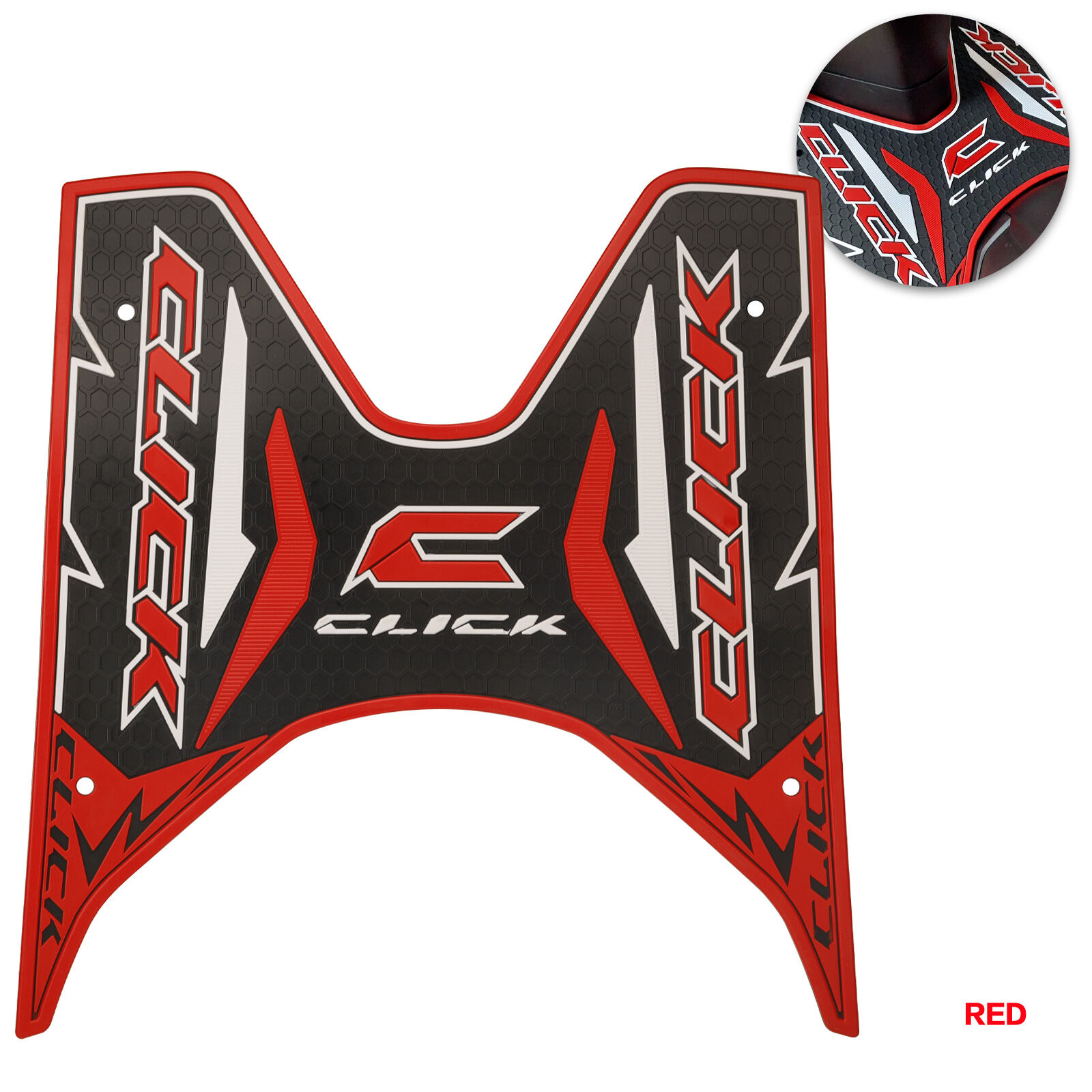 Honda Click 125i /150i Footboard Rubber Matting With Bolts For Click V1 ...