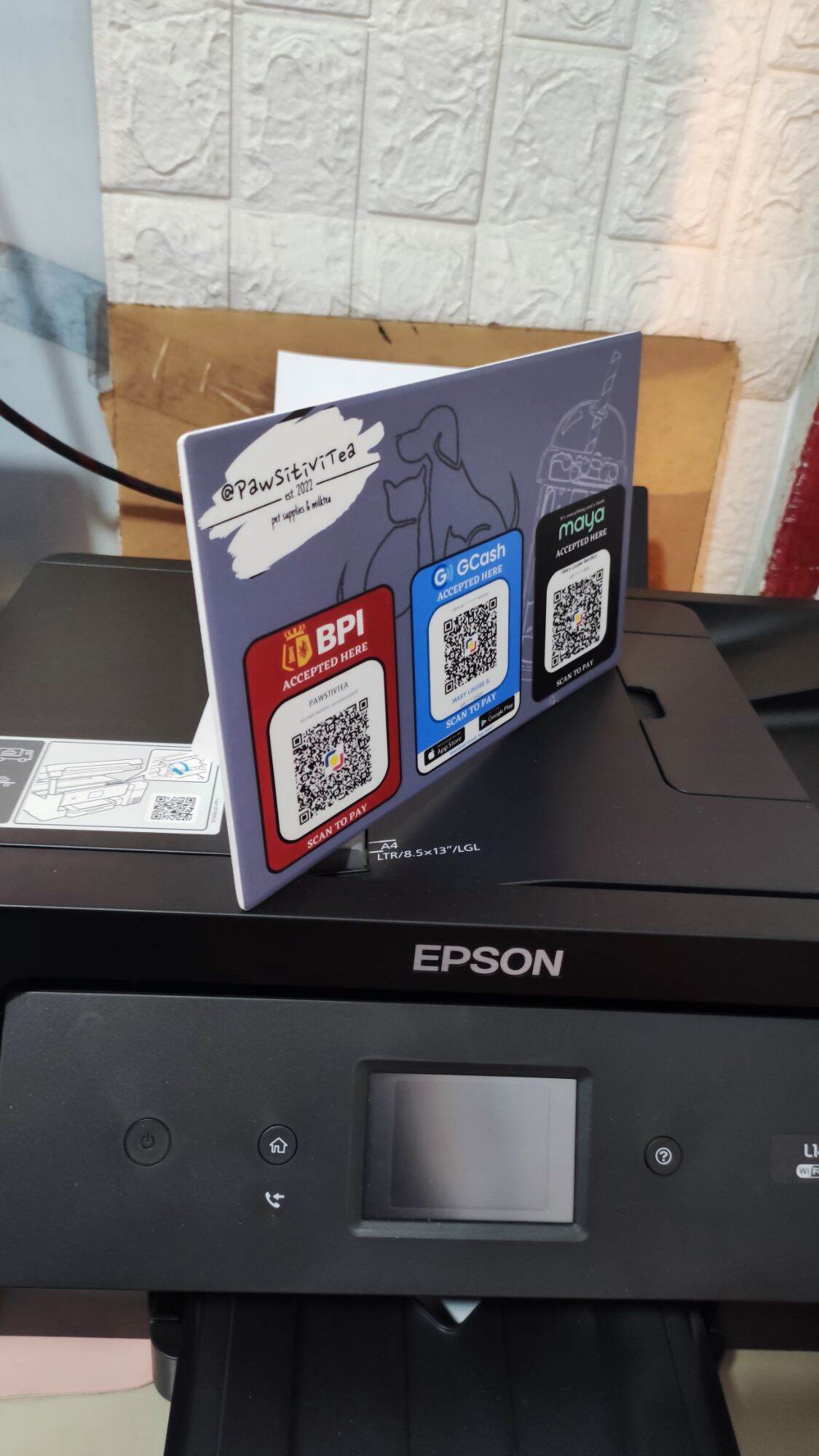 Qr Standee (3 in 1) | Lazada PH