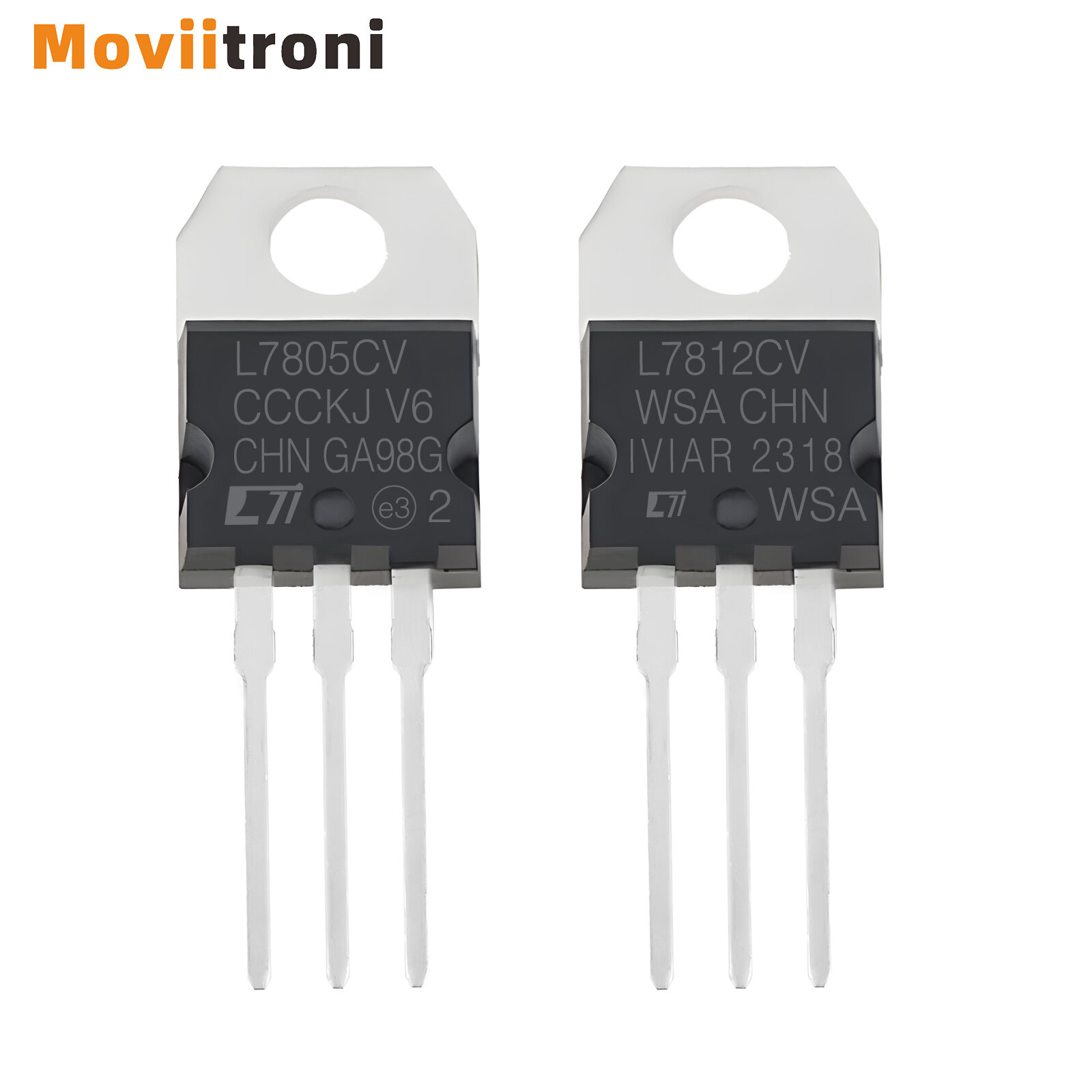 5/10/20pcs LM7805 L7805 7805 L7812CV 7812 Voltage Regulator IC ICs 5V 1.5A LDO REG TO-220 ...