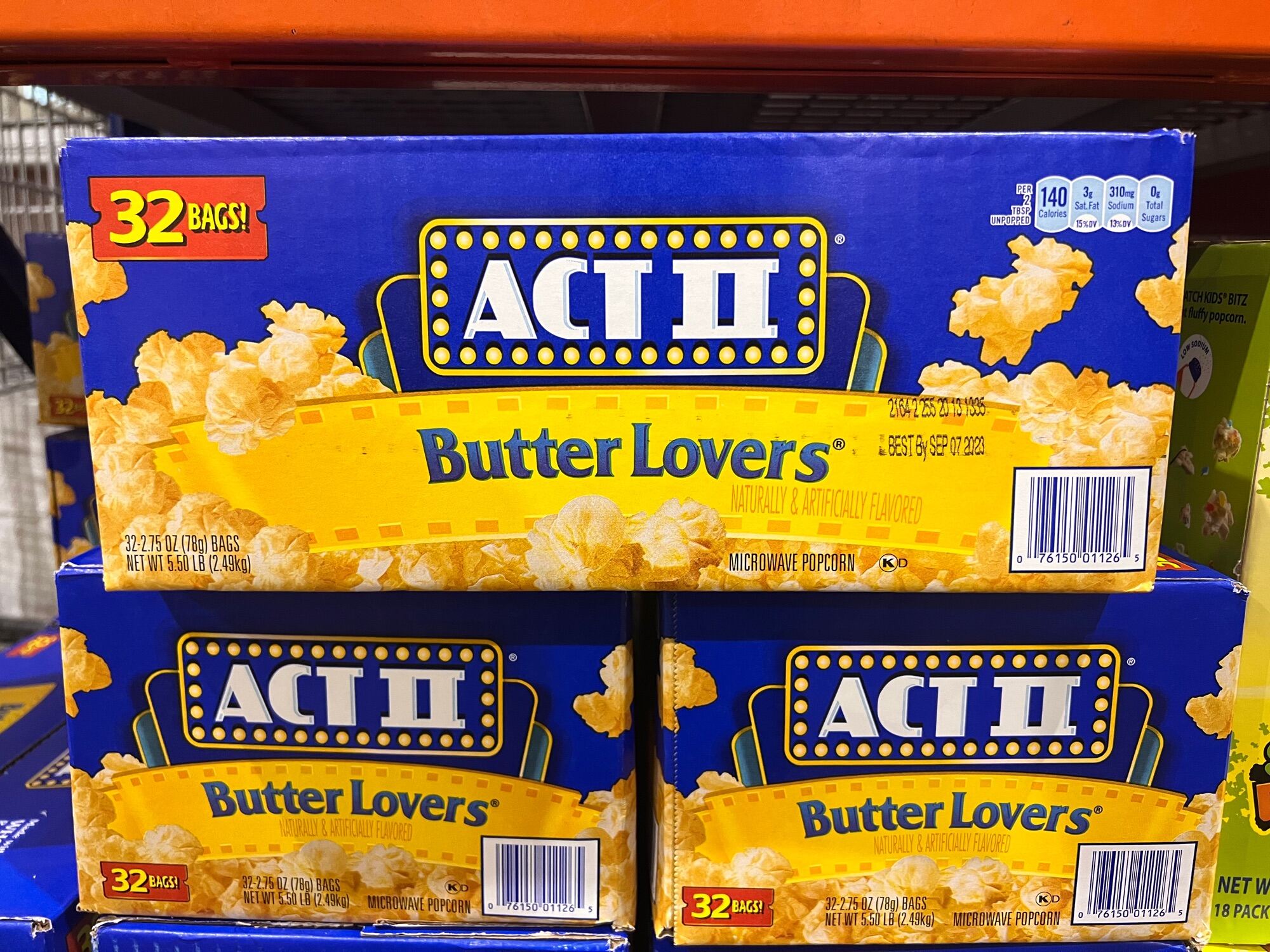 Act II Popcorn Butter Lover 32x78g 2.49kg [September 2023 Expiry ...