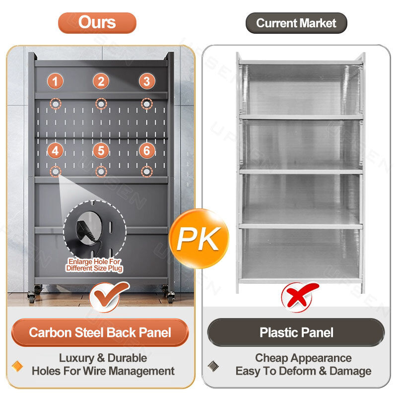 UPSEN 5-6Layer Kitchen Cabinet Storage Organizer Rack Shelf With Pull ...