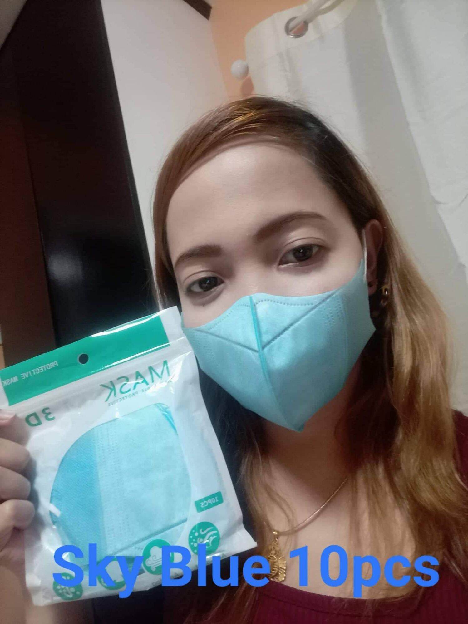 3D Facemask ( 10pcs Per Pack) Breathable/High Filtration/Stylish/Face ...