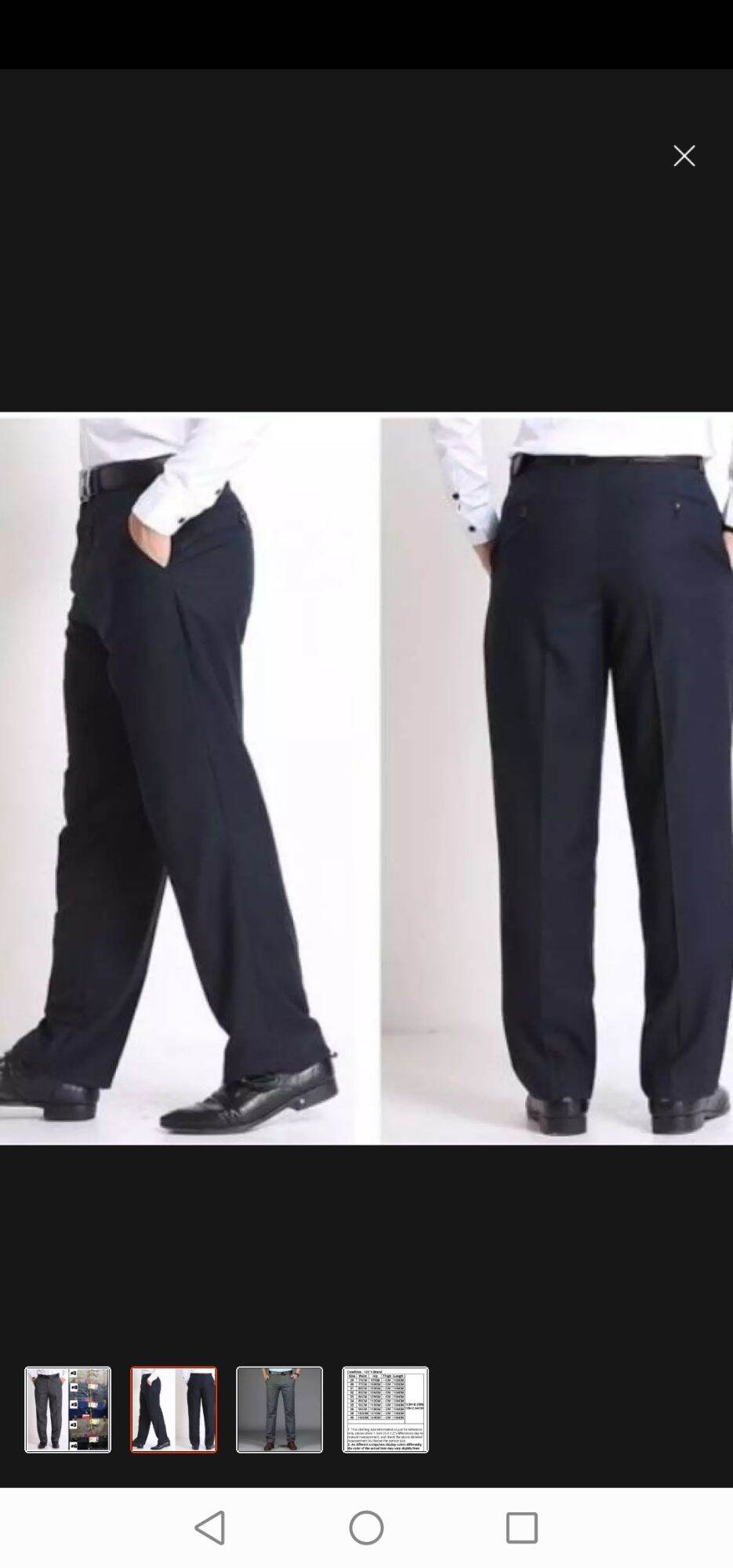 straight cut slacks/ office attire/casual attire for mens | Lazada PH