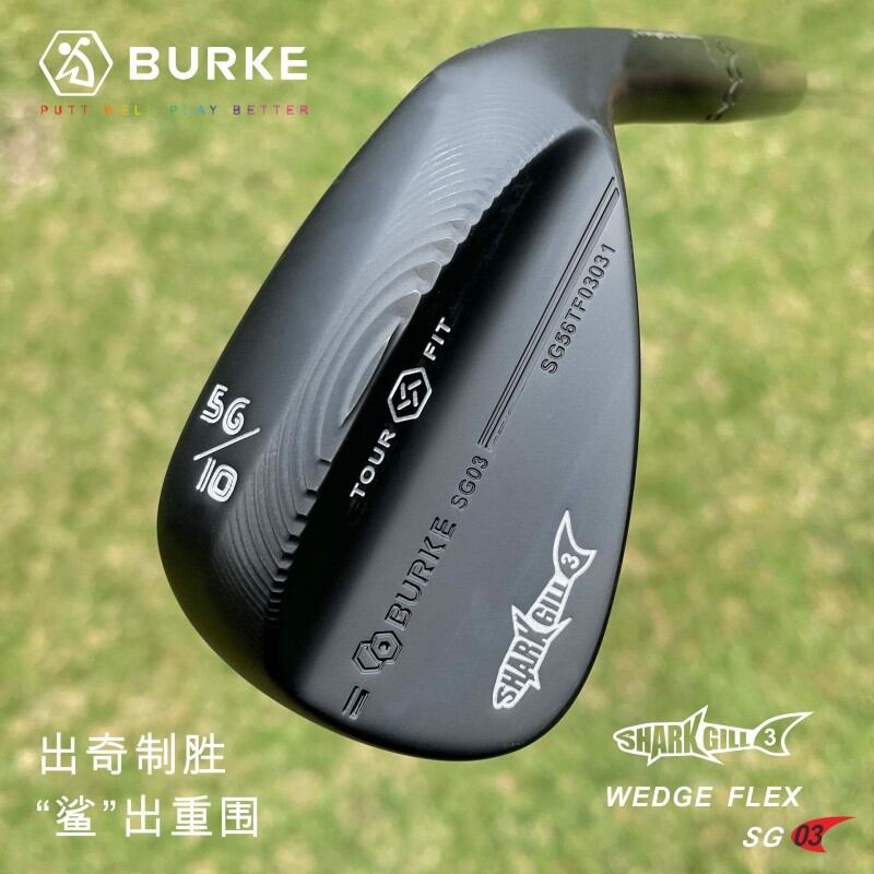 New Style Burke Shark Gill Pattern Golf Club Wedge Sg03 Standard Short ...