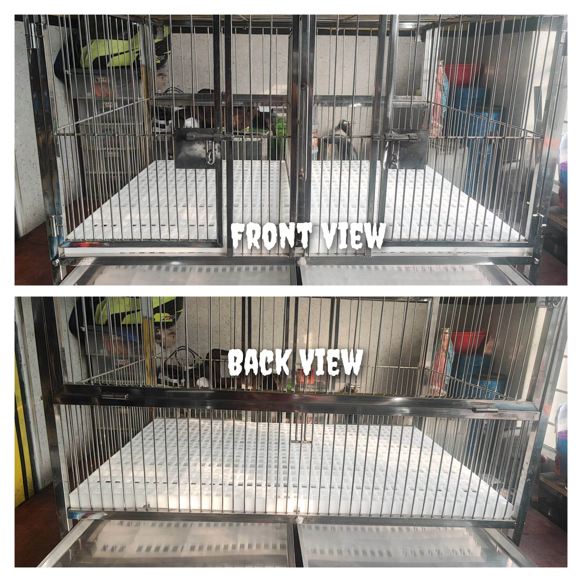 2in1 stainless dog cage 2x3x2 feet order now ship tomorrow | Lazada PH