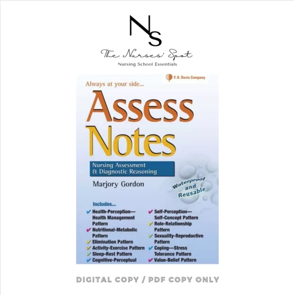 Assess Notes: Nursing Assessment et Diagnostic Reasoning [F.A Davis ...