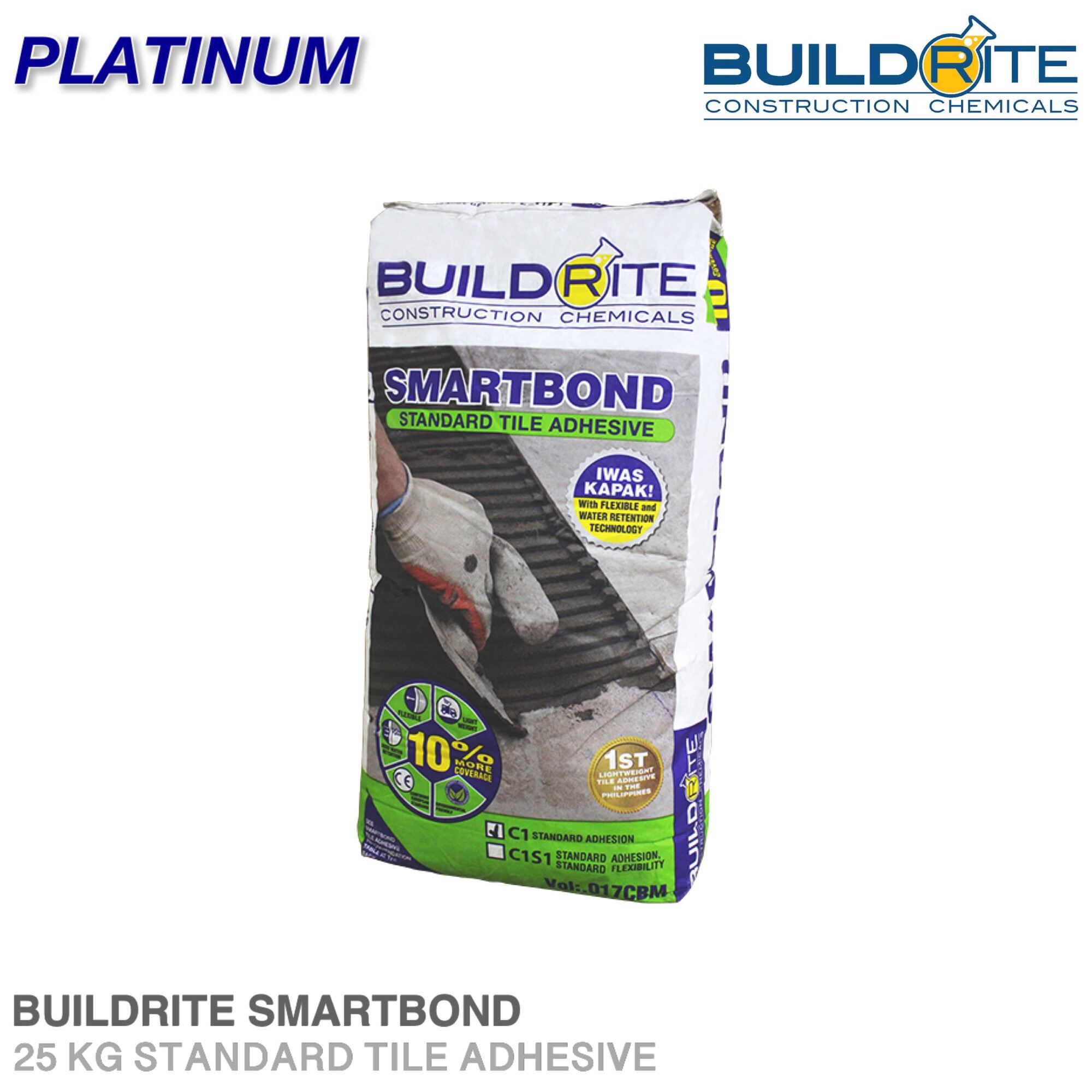25 KG | BUILDRITE Standard Tile Adhesive | Sold Per 25Kg Bag | Lazada PH