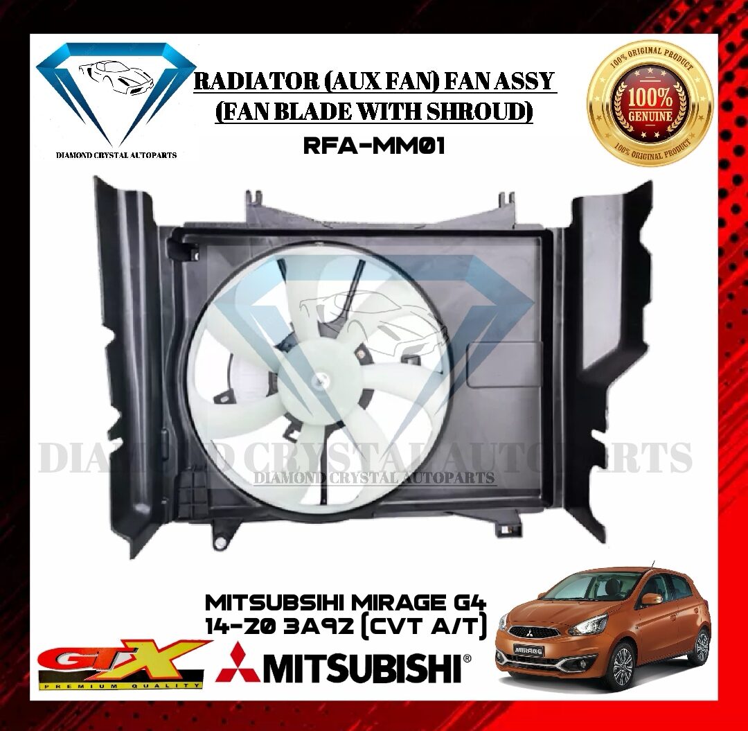 RADIATOR FAN ASSEMBLY (FAN BLADE WITH SHROUD) MITSUBSIHI MIRAGE G4 14 ...
