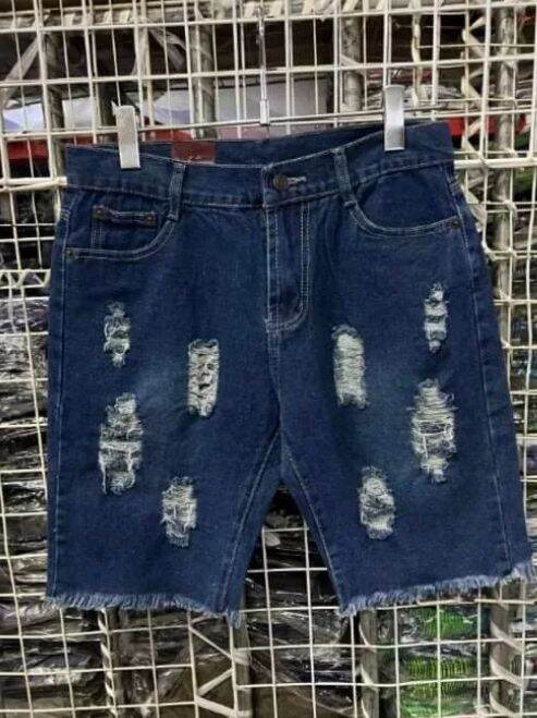 New Design Denim Tattered Short Men (SIZE:28-36) | Lazada PH