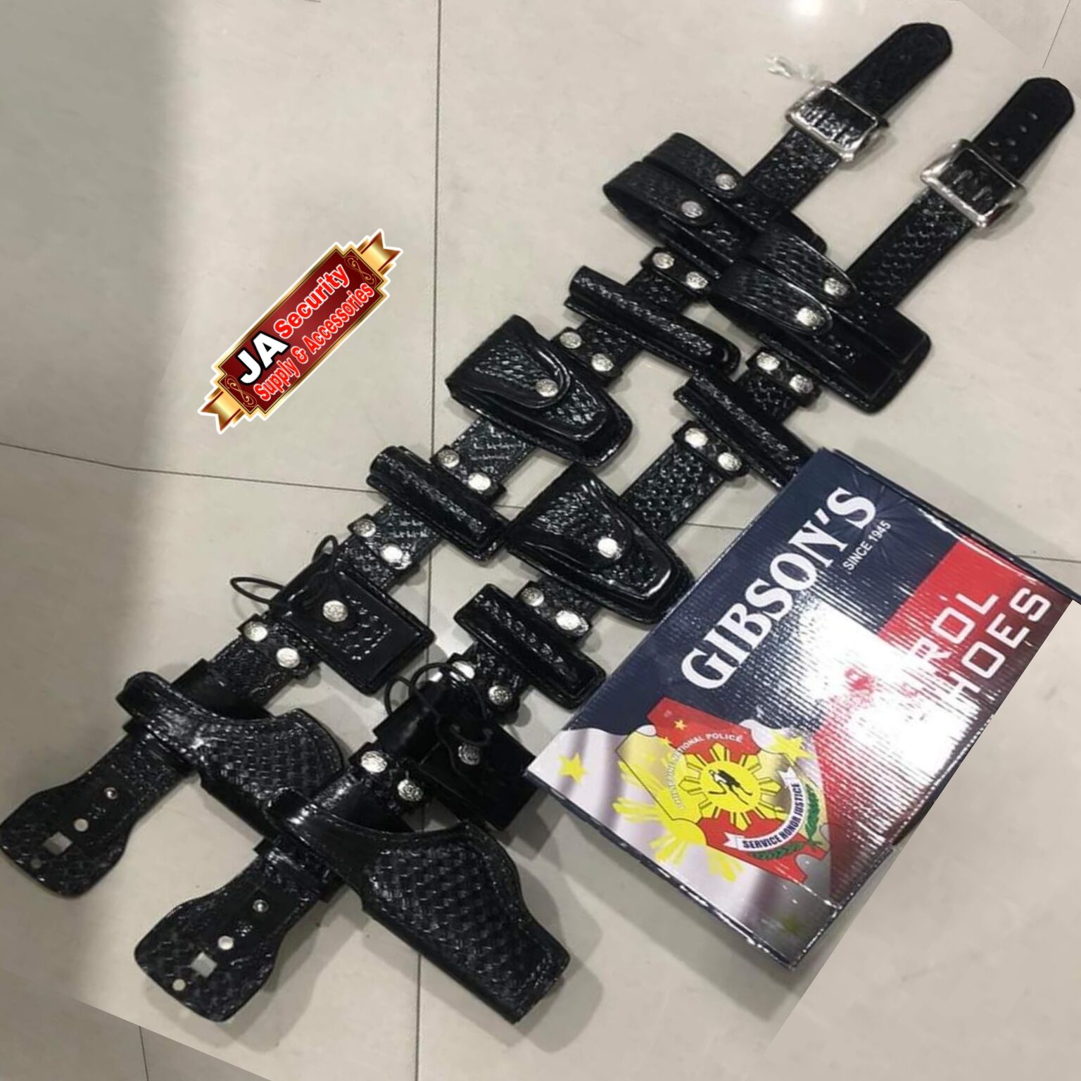 NEW PNP Leather Rig Belt Set Heavy Duty (J*rdan Makapal) | Lazada PH