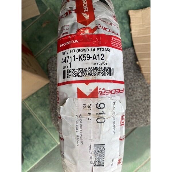 Original Stock Tire for Honda Click125/Click150 (Federal Tire)(Free 1 ...