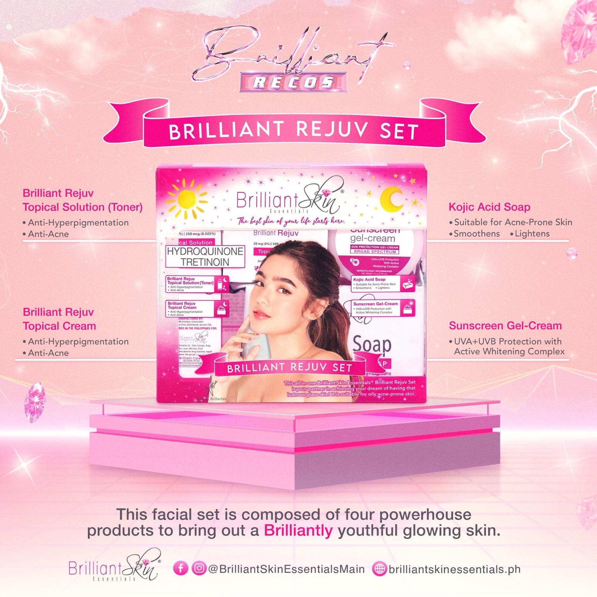 Brilliant Rejuvenating Facial Set Andrea Set Lazada Ph