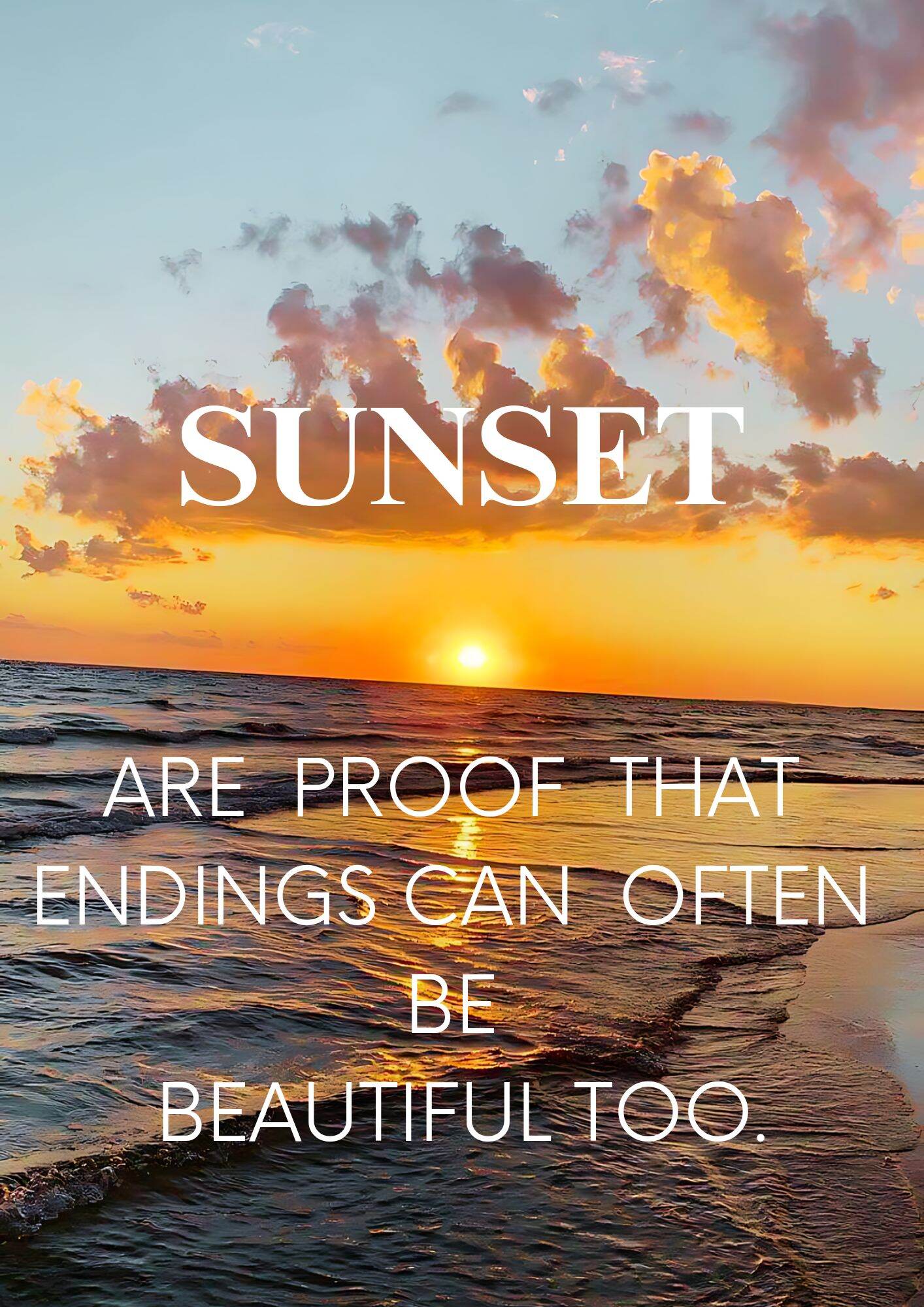 SUNSET LAMINATED WALL DECOR A4 SIZE | Lazada PH