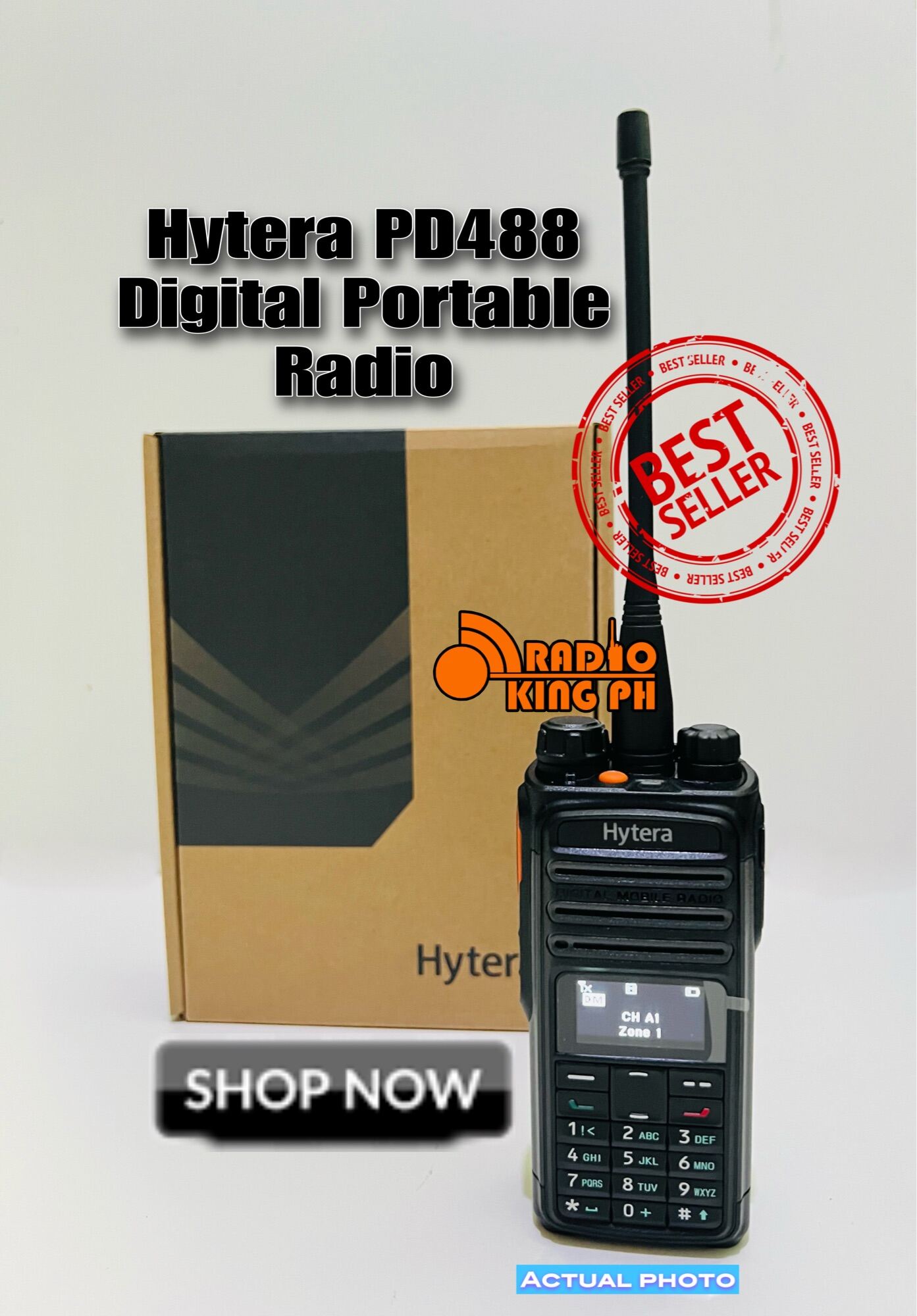 HYTERA PD488/ PD488G Digital Portable Radio Genuine | Lazada PH