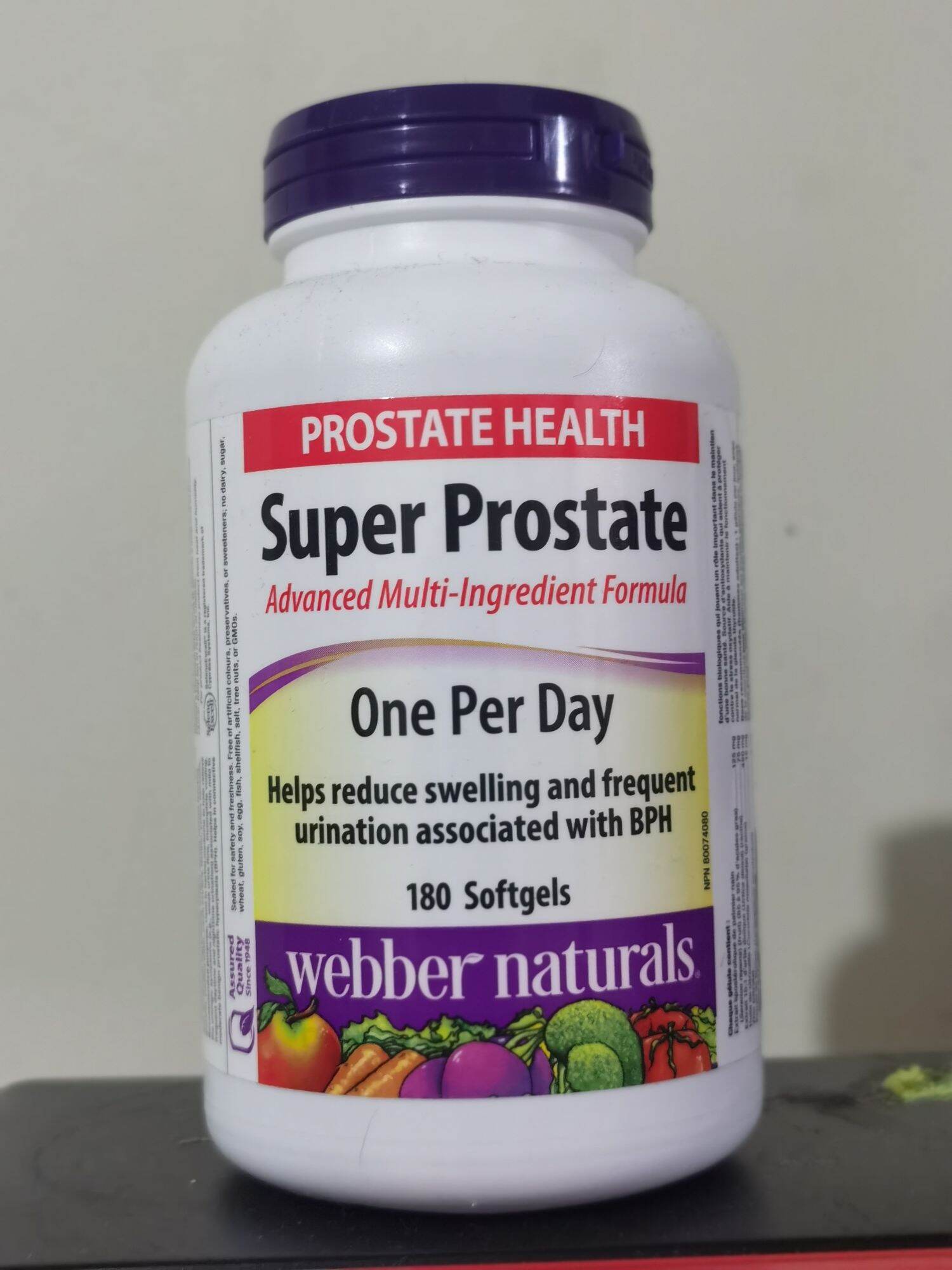 Webber Naturals Super Prostate 180 softgel Urinary BPH mens health ...