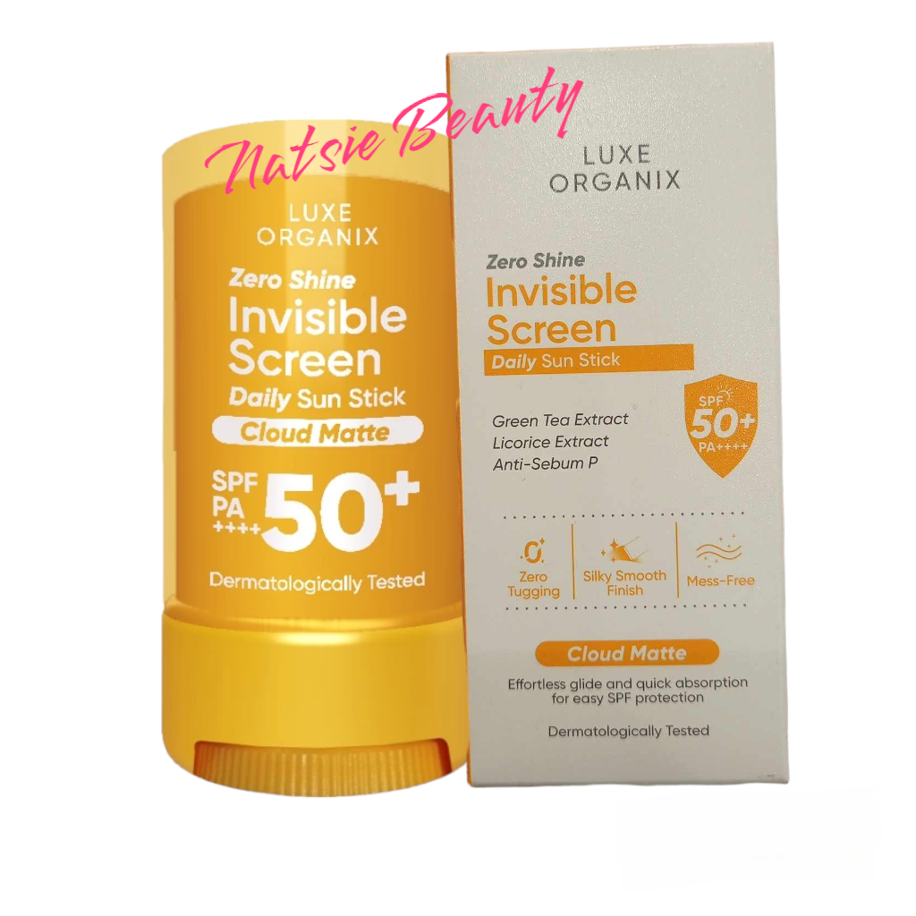 Luxe Organix Zero Shine Invisible Screen Daily Sun Stick with SPF 50 ...