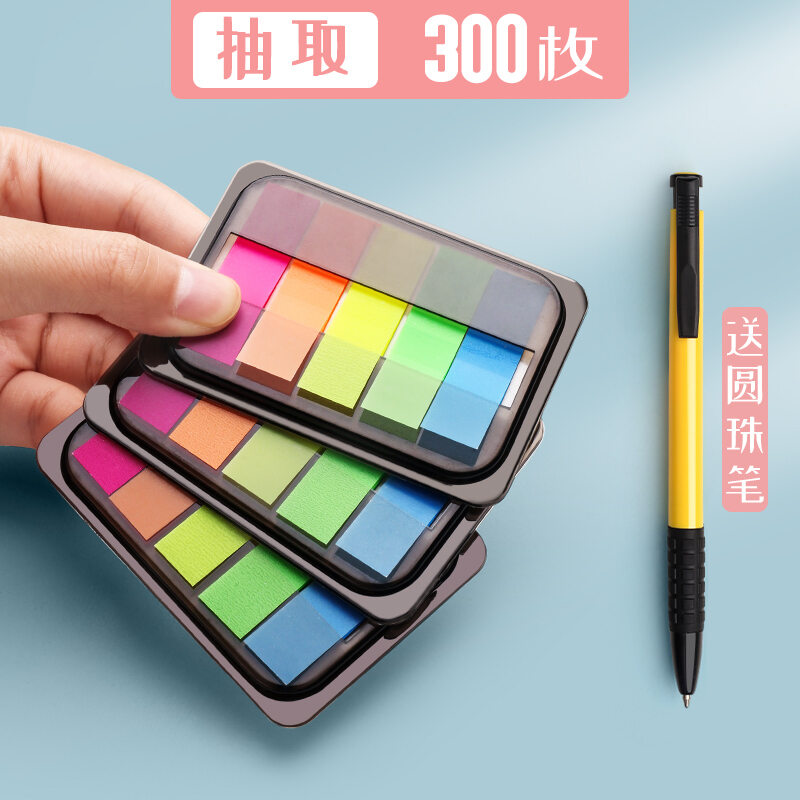 Fluorescent Film Indicating Page Number Notebook Folder Stick Label ...