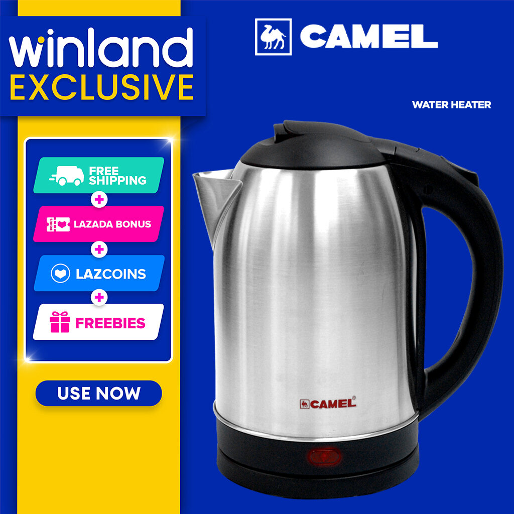Camel by Winland CK-1830S 1500W Electric Kettle Fast Boil Water Heater ...