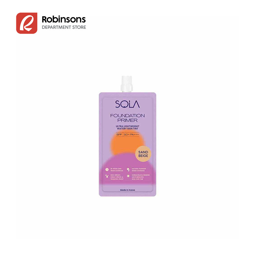 Sola Foundation Primer SPF50PA+++ Sand Beige 7ml | Lazada PH