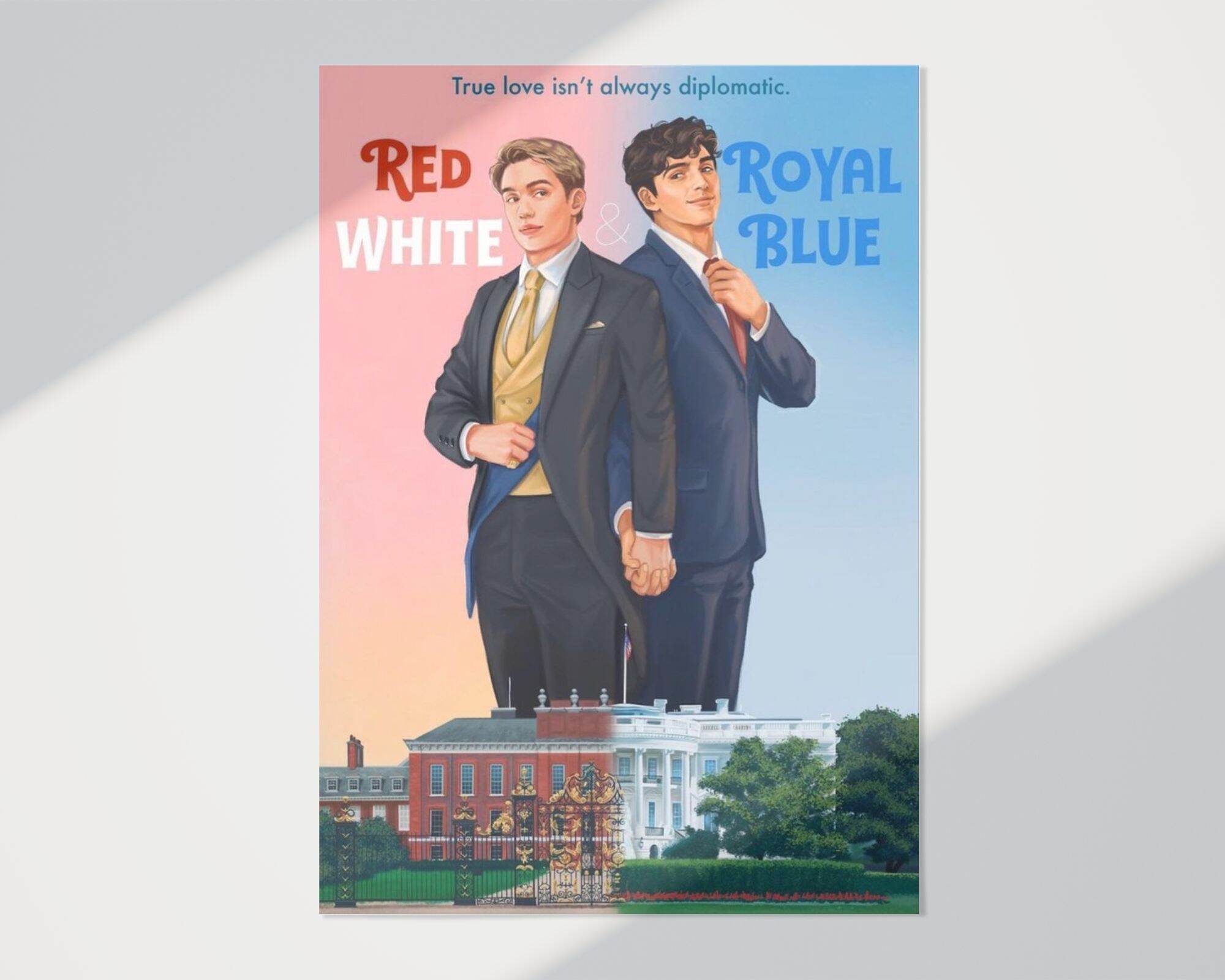 Red White & Royal Blue A4 Size Wallpaper Poster | Lazada PH
